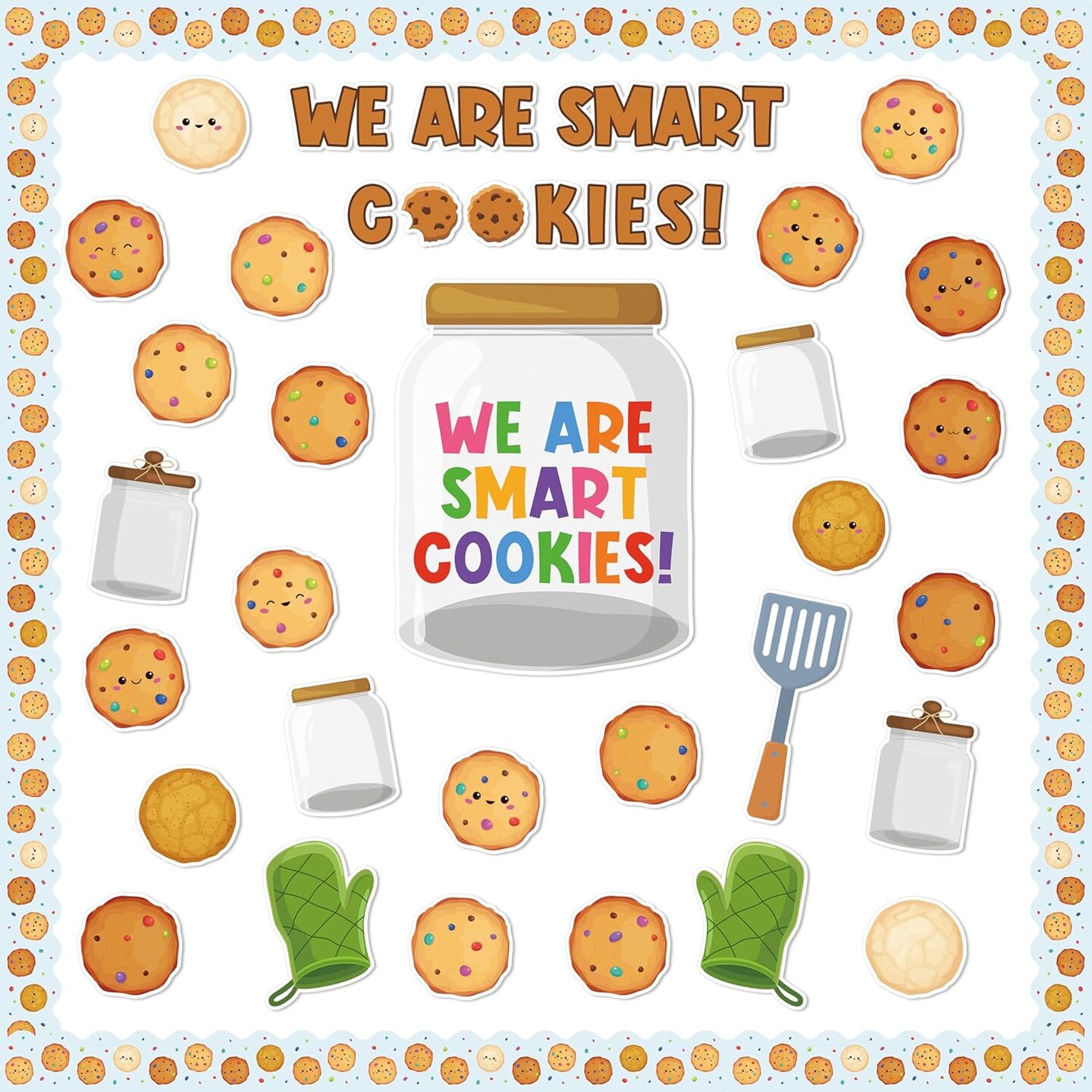 146Pcs Smart Cookies Bulletin Board Classroom Decoration Set | Michaels