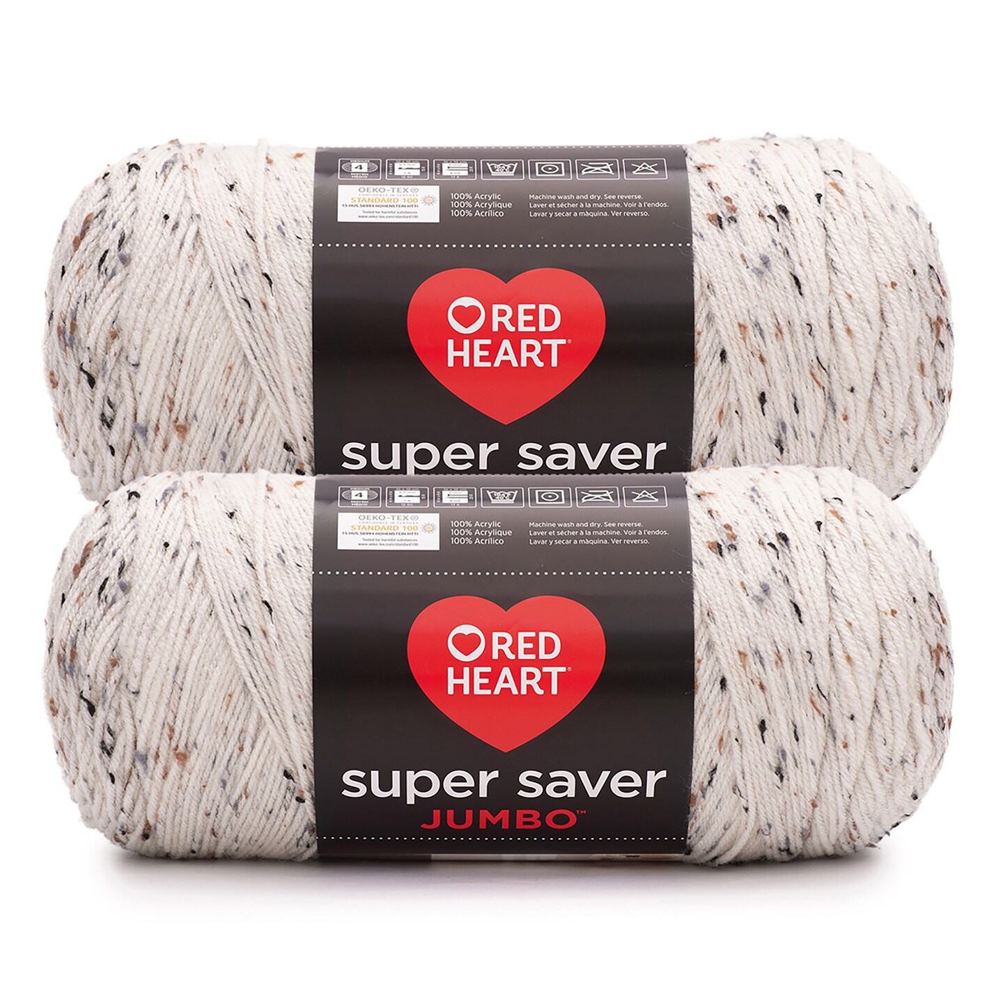 Red Heart Super Saver Yarn 2 Pack-Aran Fleck | Michaels