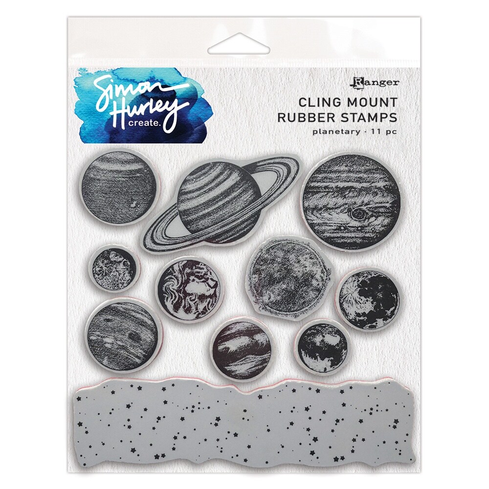 Simon Hurley create. Cling Mount Stamp 6"X6"-Planetary, Count: 1 | Michaels