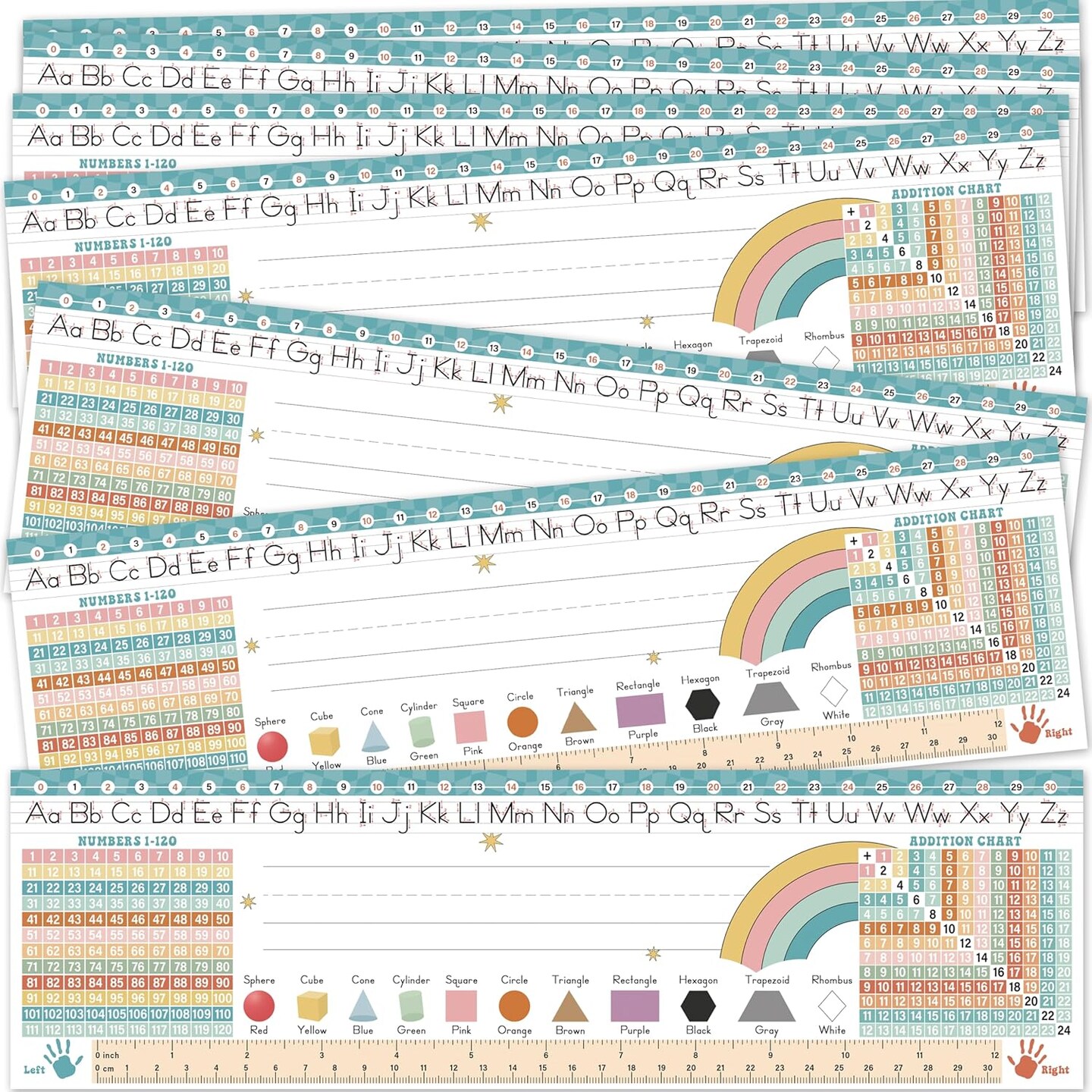 30 Boho Groovy Desk Name Tags for Classroom (14x4) | Michaels