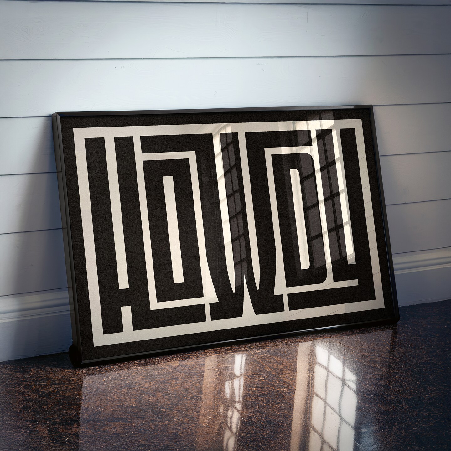 Howdy Poster Gift for Home, Bold Western Typography Wall Art ...