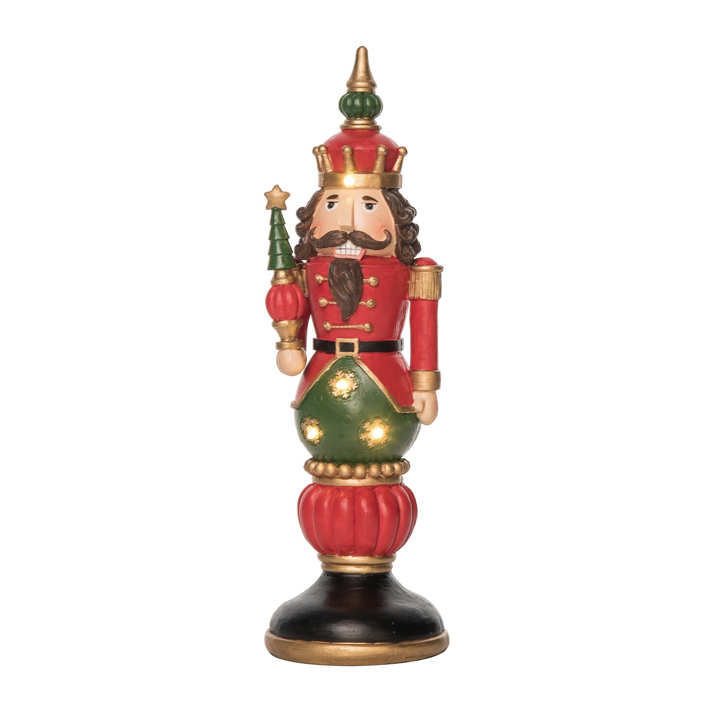 Transpac Resin 12 in. Multicolor Christmas Light Up Nutcracker | Michaels