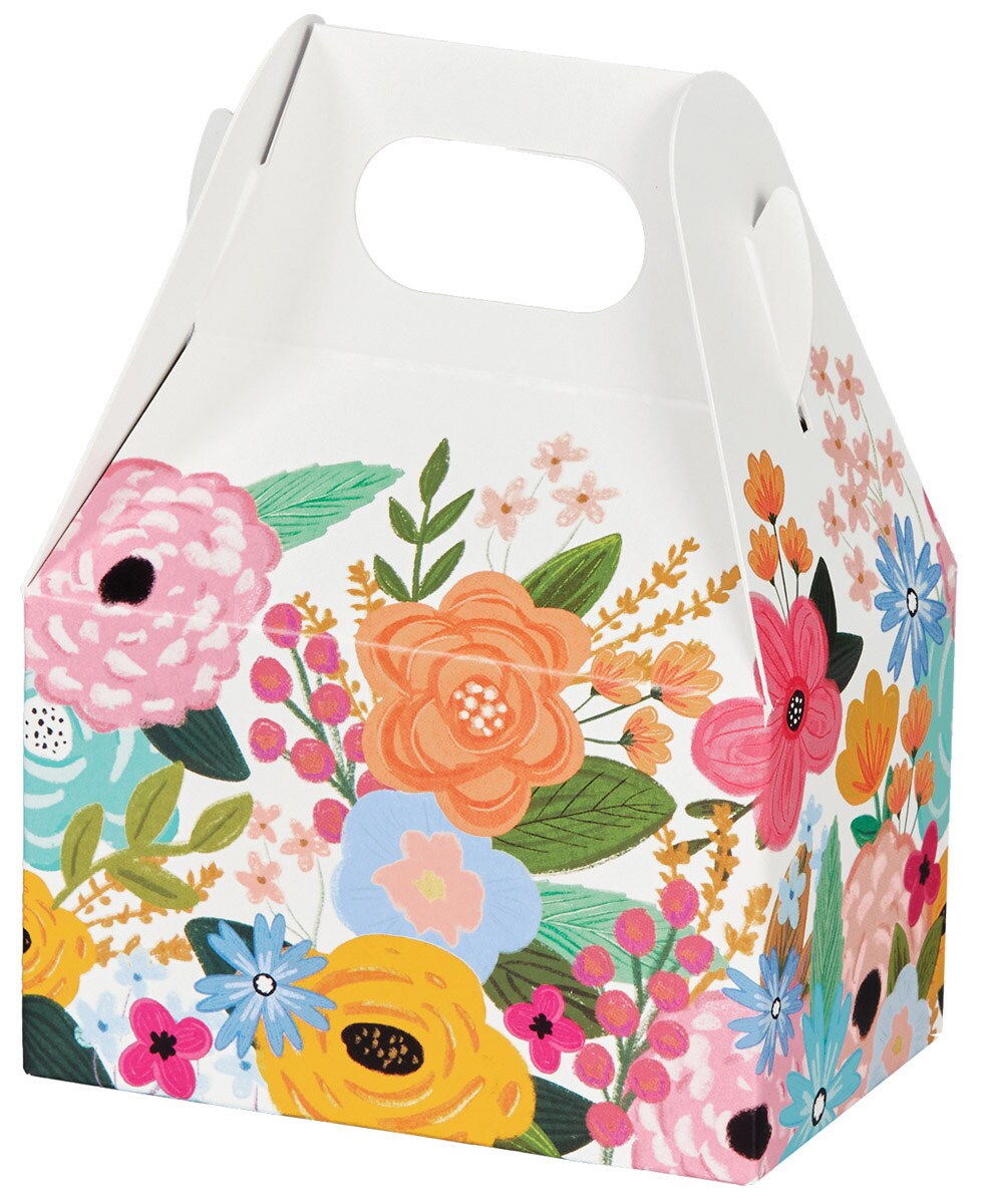 Pack/6: Wildflower Garden Gable Box - 4 x 2-1/2 x 2-1/2" | Michaels