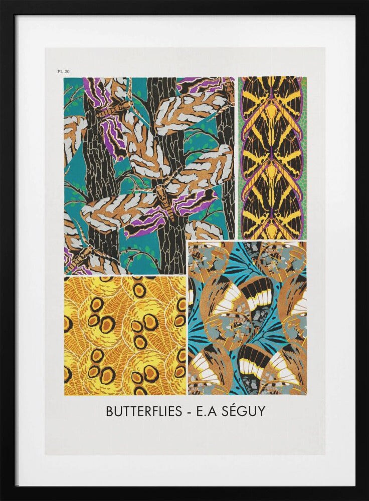 Butterflies 20 by Emile Alain Seguy Framed Art | Michaels
