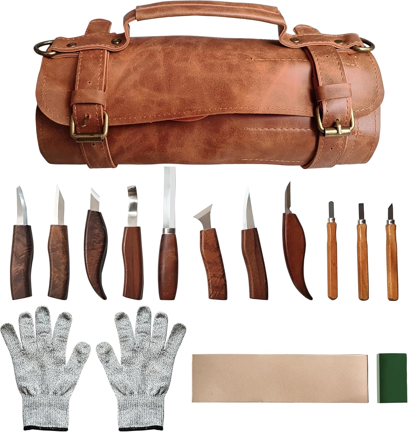 Wood Carving Kit Deluxe Whittling Knife Set 15PCS Wooden Carving Tools ...