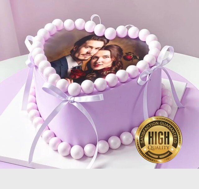 Custom Edible Heart Cake Toppers 6inches to 11inches | MakerPlace by ...