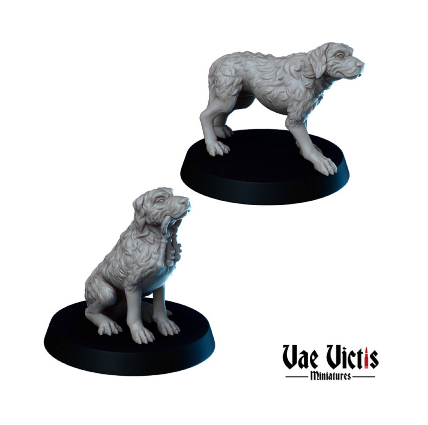 28mm 32mm Police Dog Miniature NPCs for DnD Dungeons and Dragons Dog ...