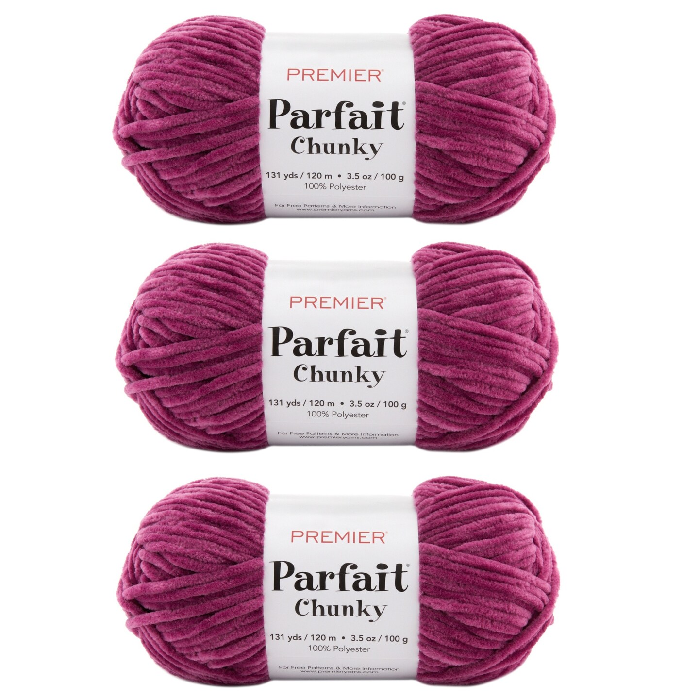 Multipack of 3 - Premier Parfait Chunky Yarn-Orchid | Michaels
