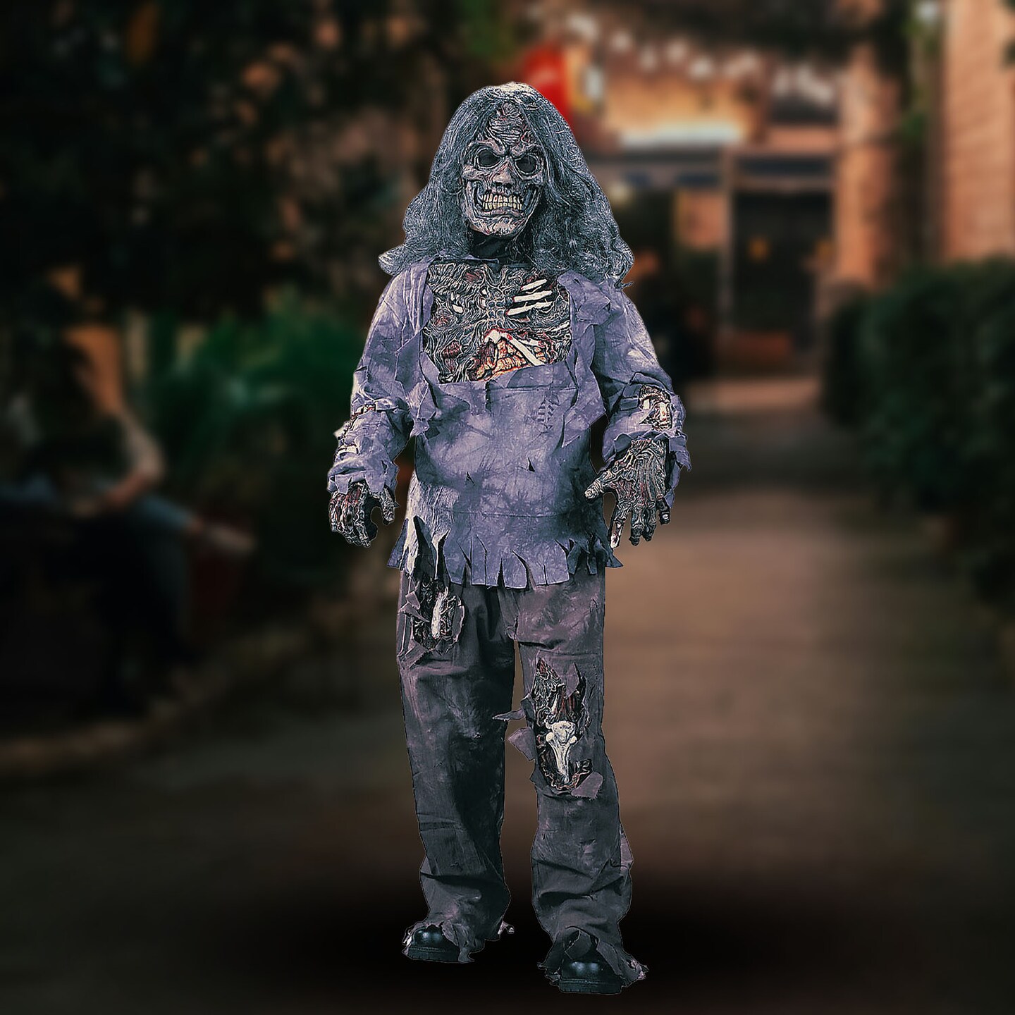 Boys Zombie Costume with Realistic Rotting Corpse and Bone Details ...