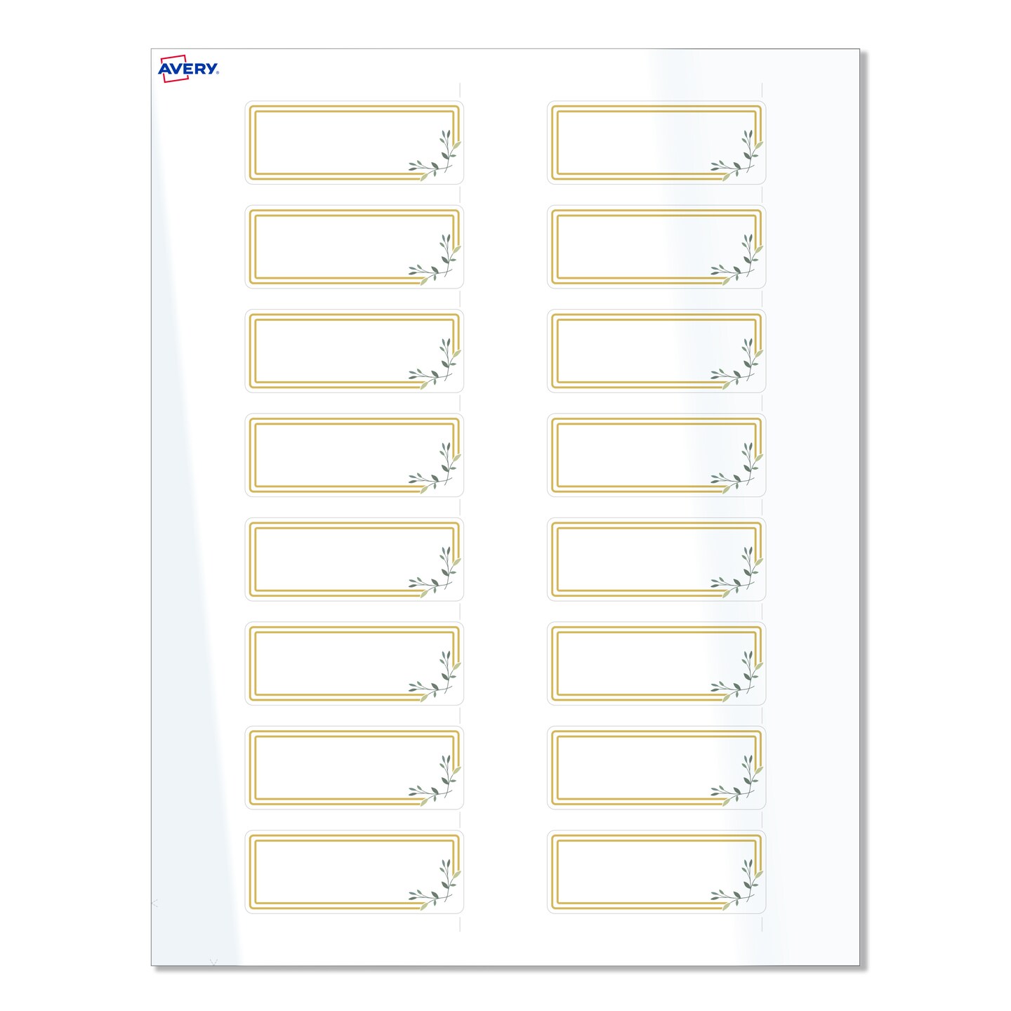 Avery® Printable Rectangle Labels with Sure Feed® Technology, Double ...