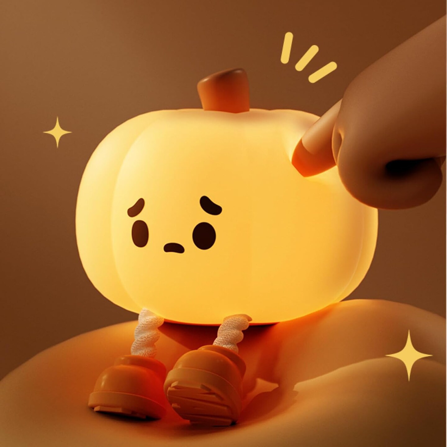 Cute Pumpkin Decor Silicone Rechargeable Night Lamp | Michaels