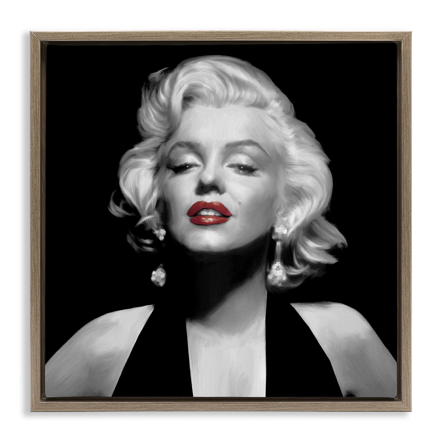 Stupell Industries Halter Top Marilyn Portrait Floating Frame By Jadei ...