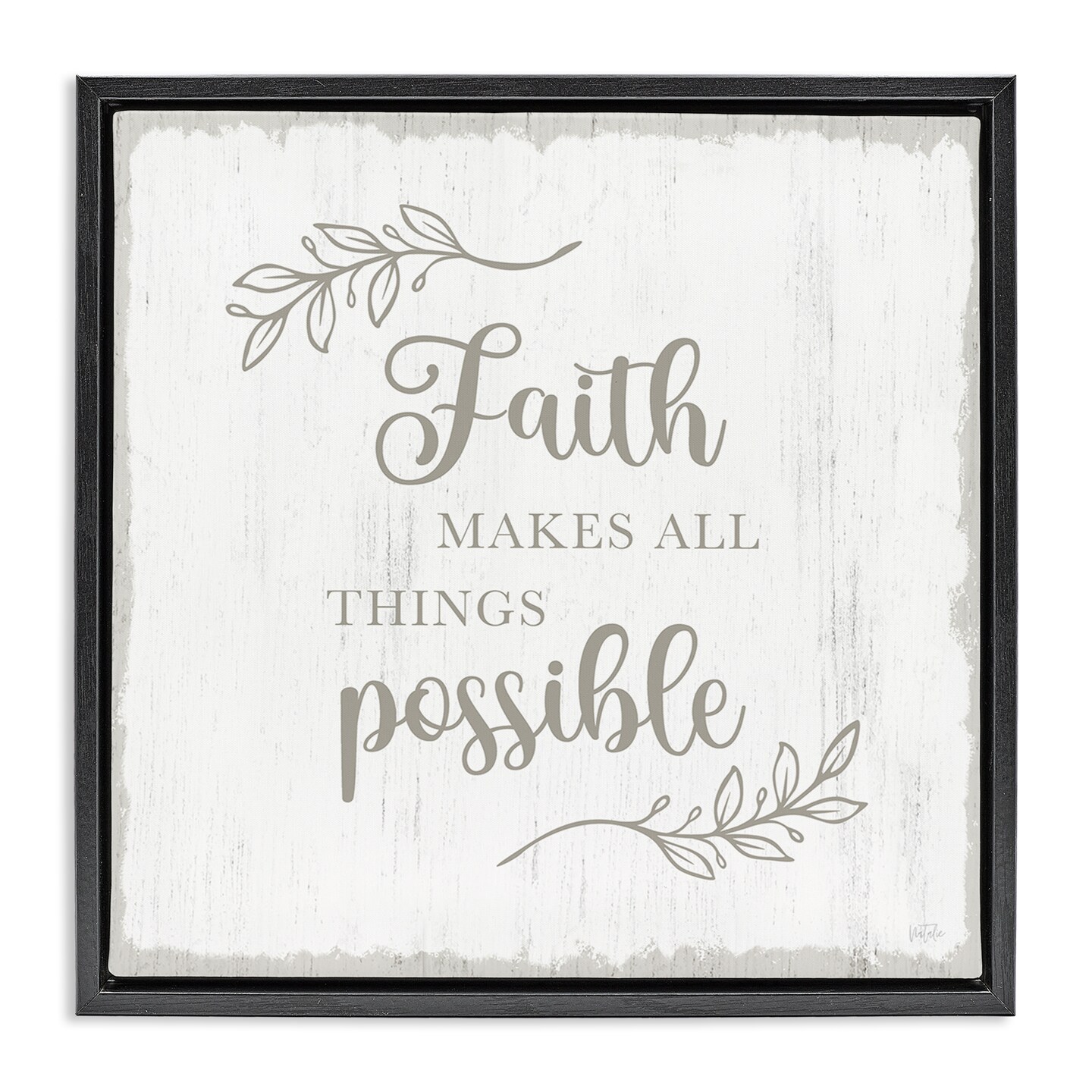 Stupell Industries Faith Makes Things Possible Floating Frame By ...