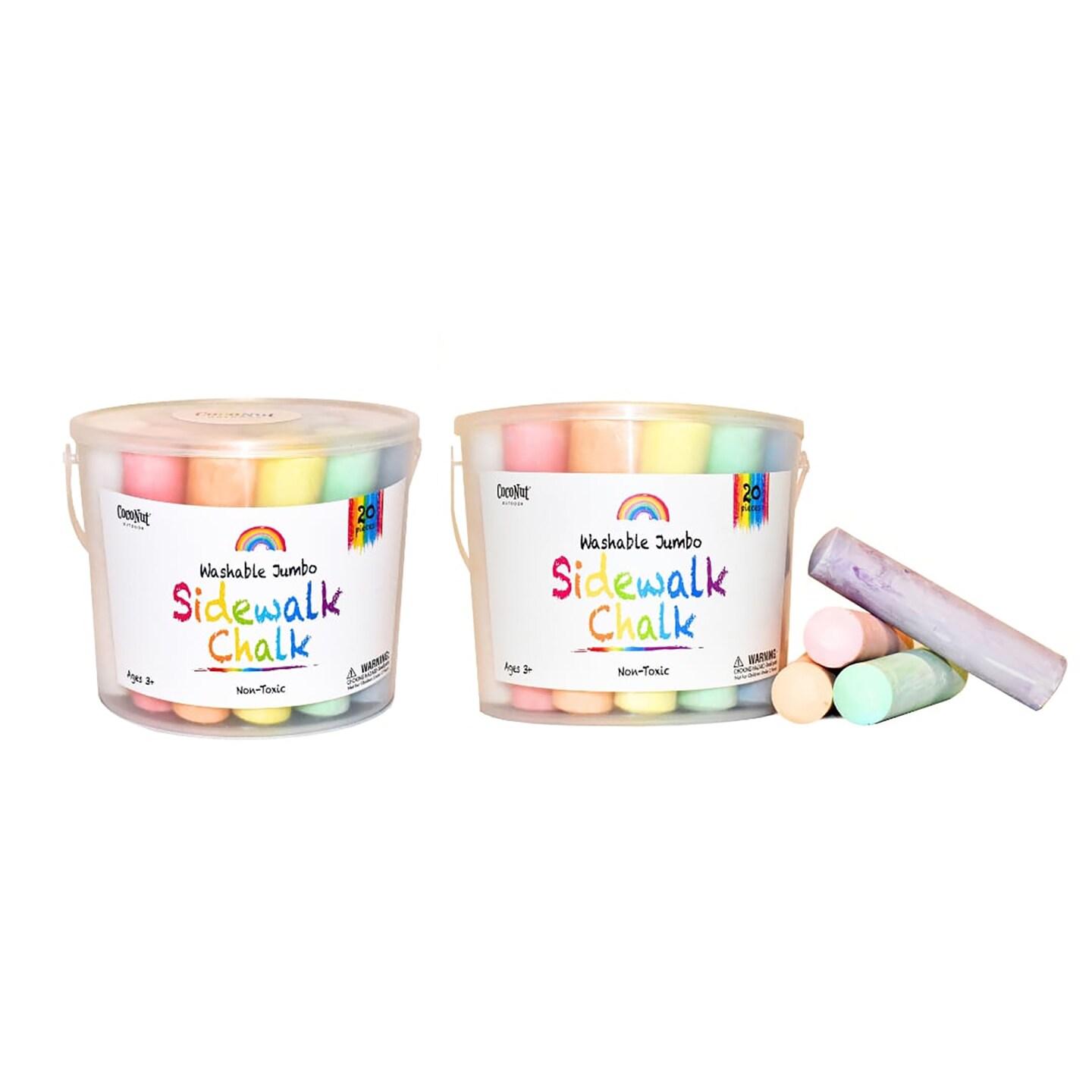 2 Pack CocoNut Outdoor Jumbo Sidewalk Chalk, 40 Pieces | Michaels