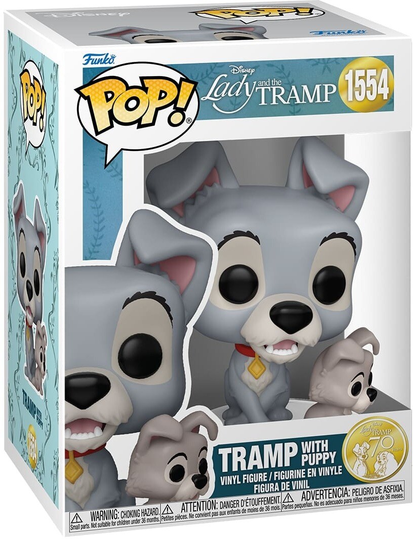 FUNKO POP! Disney: Lady & the Tramp - Tramp with Puppy, 70th ...