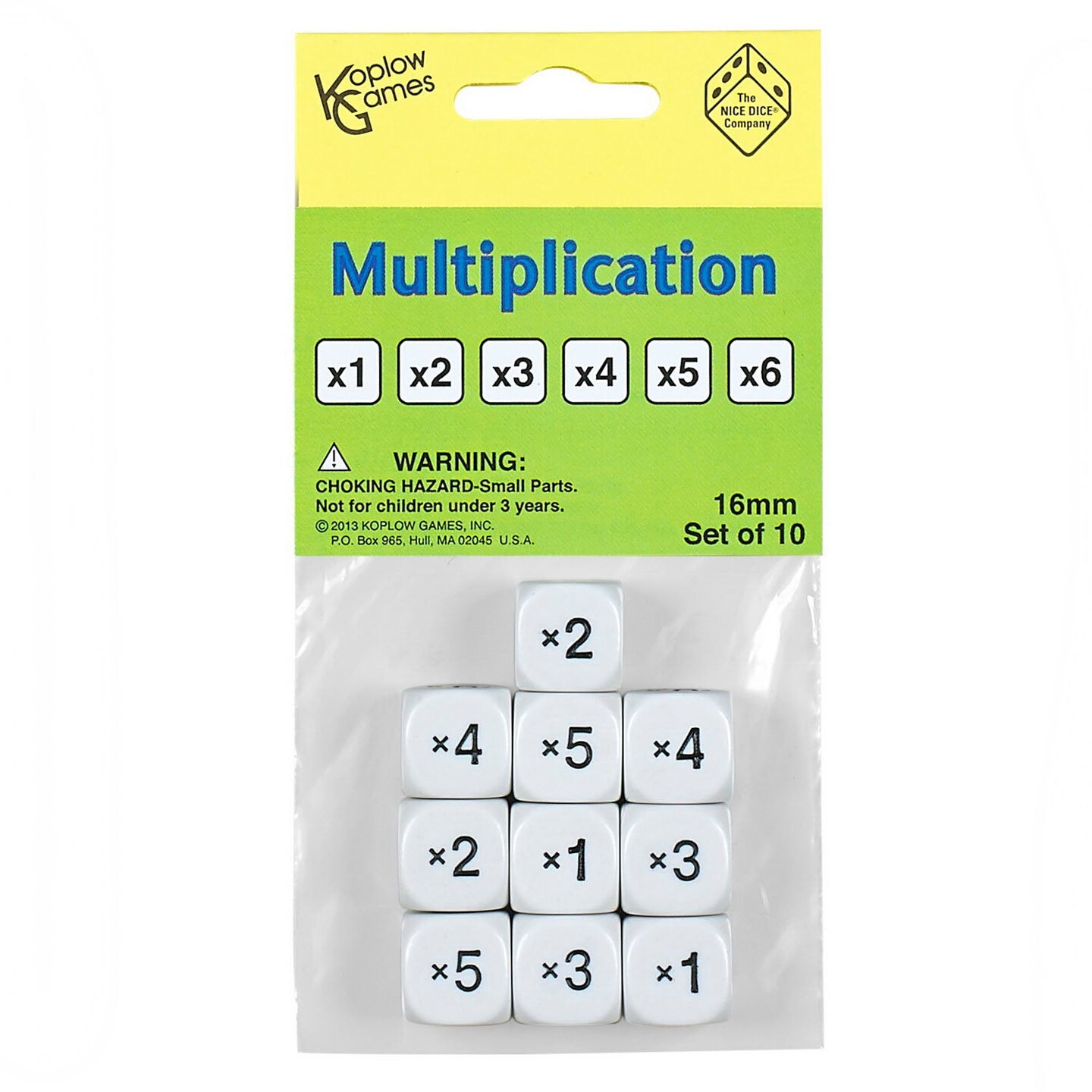 Multiplication Dice, Set of 10 | Michaels
