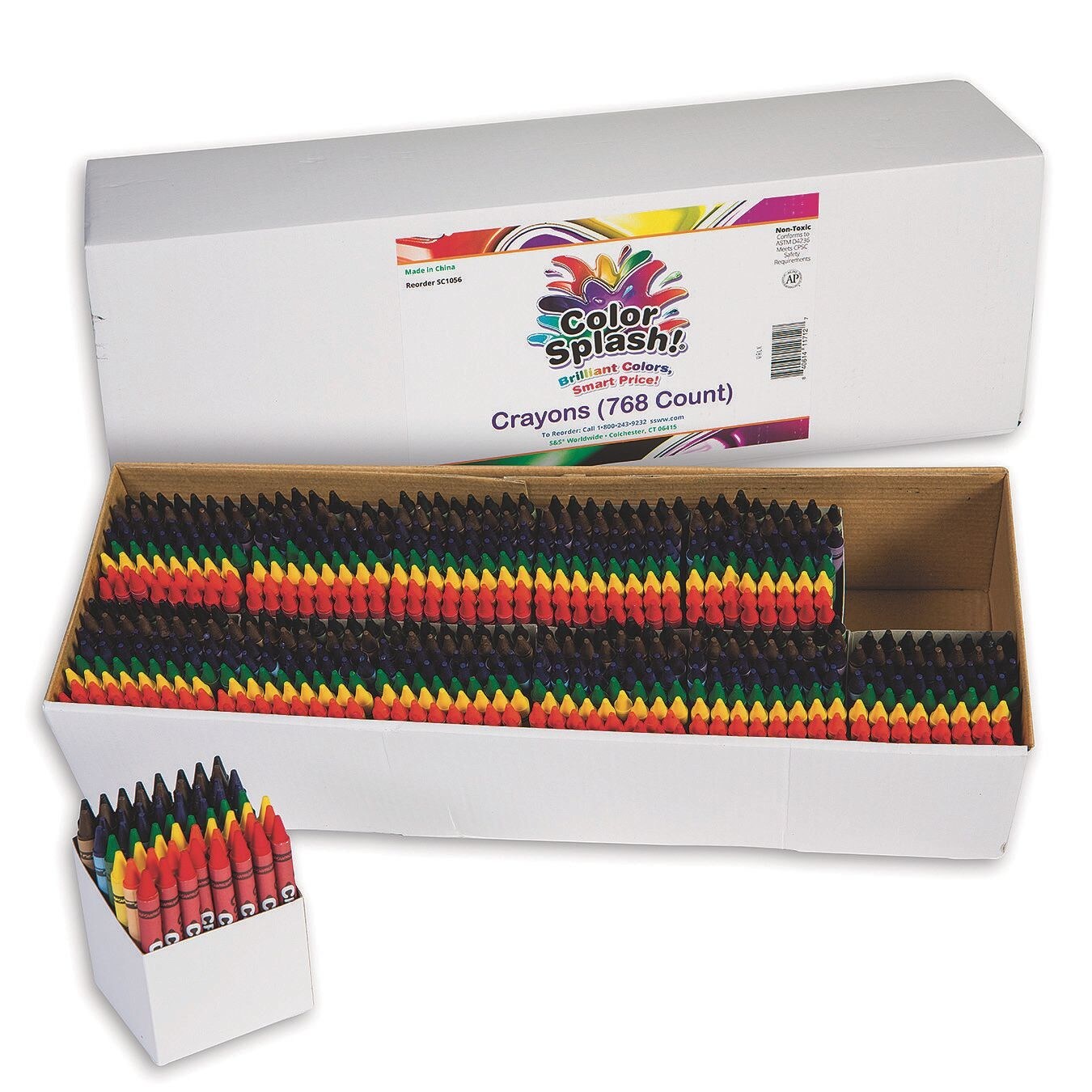Color Splash!® Crayons PlusPack (Box of 768) | Michaels