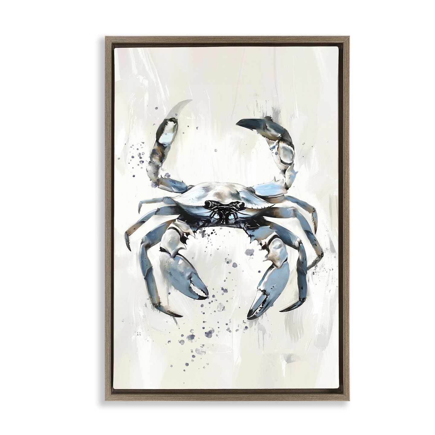 Stupell Industries Neutral Crab Kingdom Floating Frame, design by ...