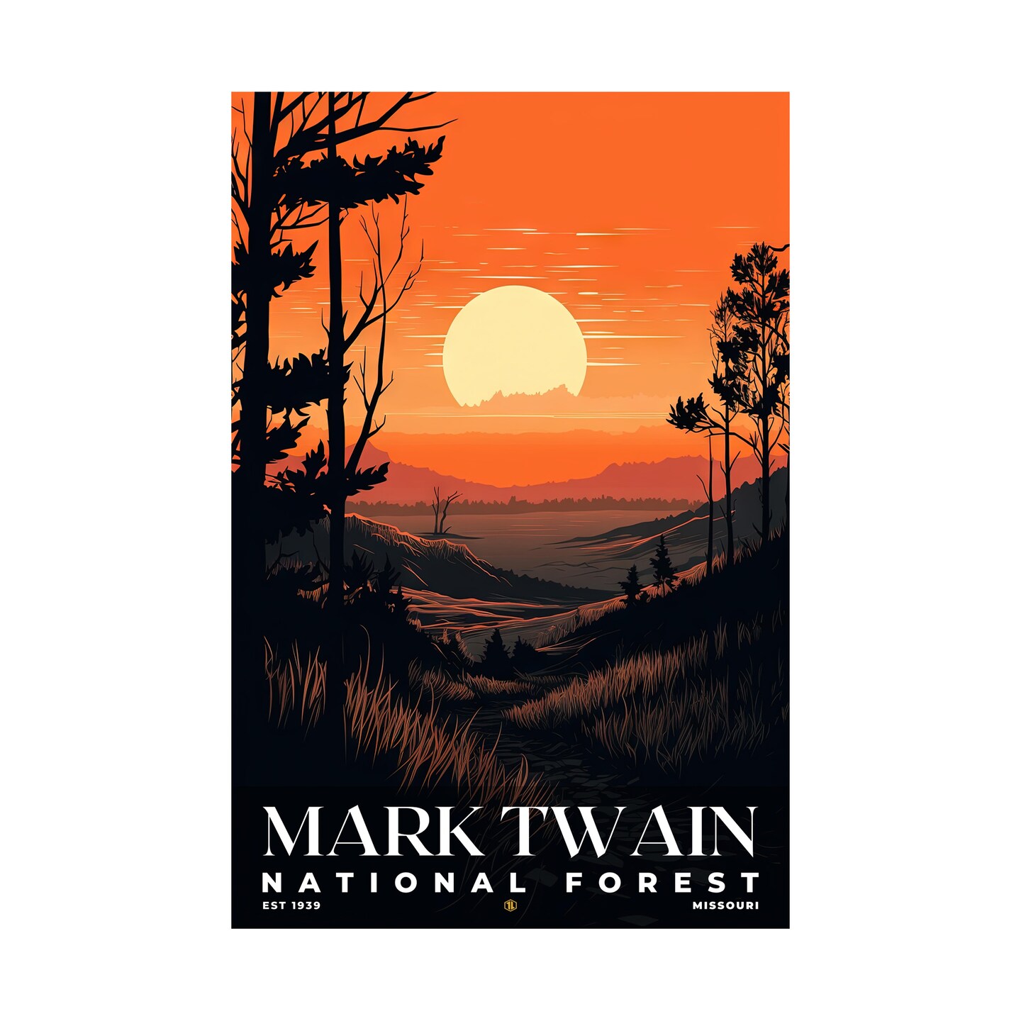 Mark Twain National Forest Poster, Travel Art, Office Poster, Home ...
