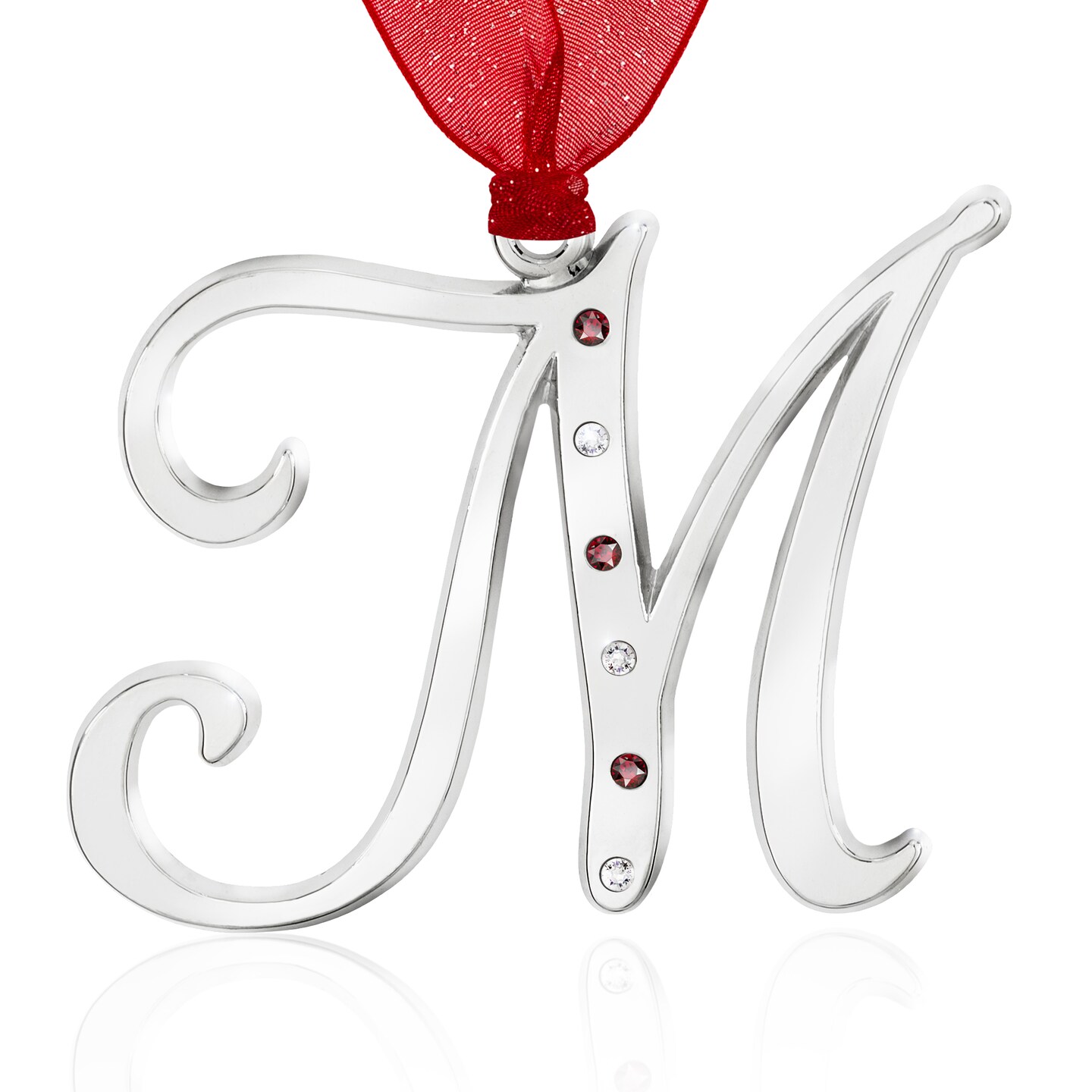 Gloria Duchin Silvertone Script Initial Ornaments | Michaels