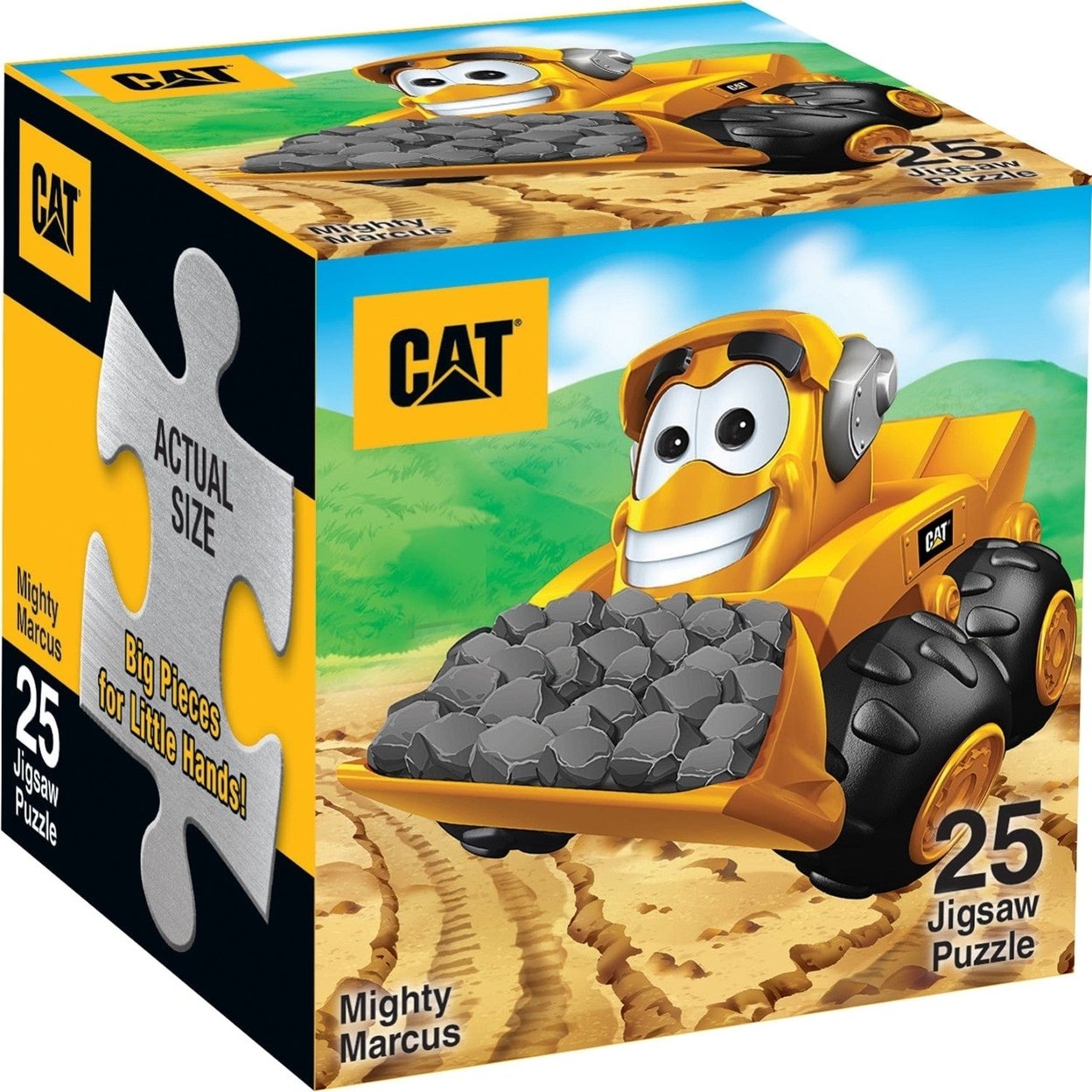Caterpillar Mighty Marcus 25 Piece Jigsaw Puzzle Colorful Construction ...