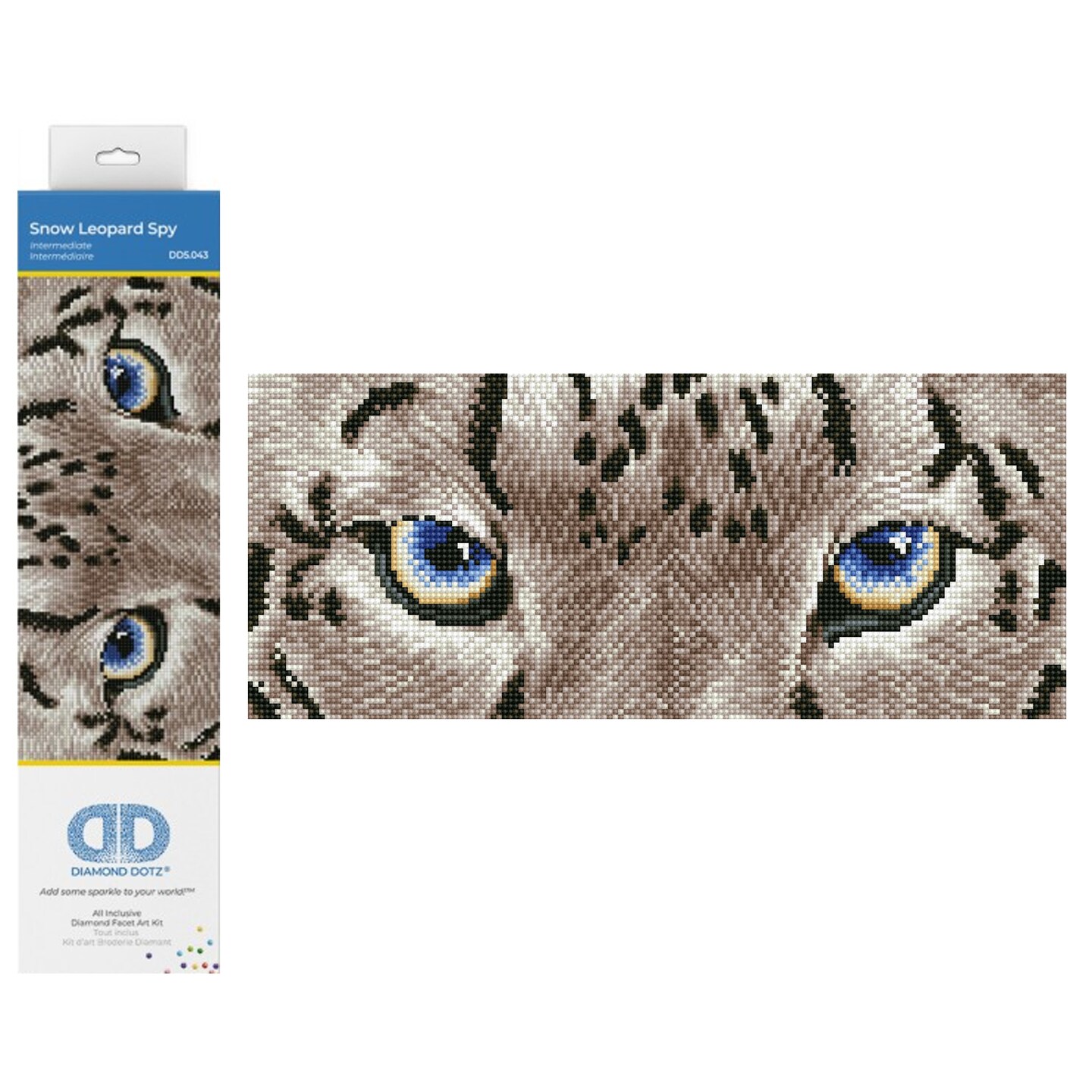 Diamond Dotz Snow Leopard Animal Diamond Painting Kits for Adults ...