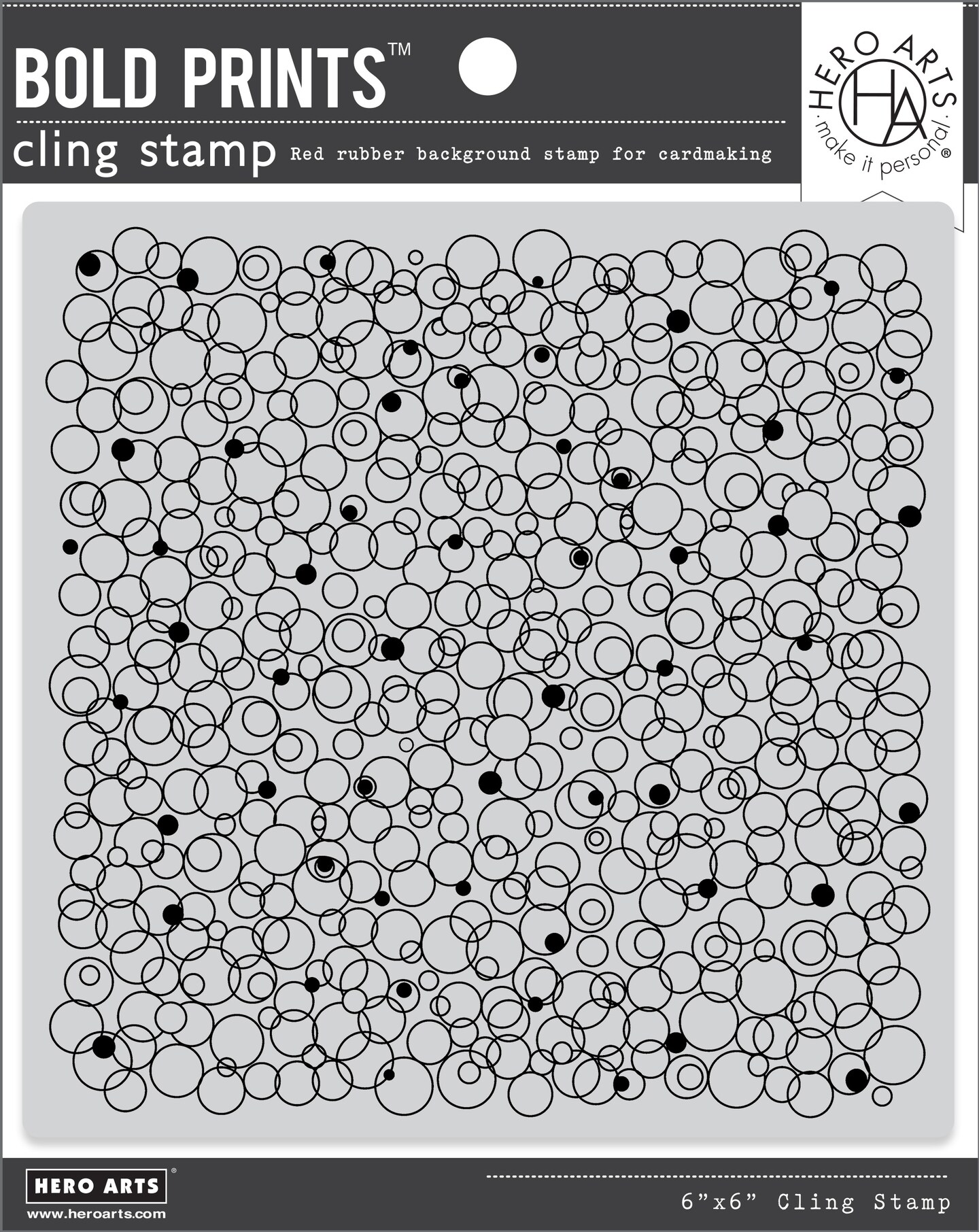 Hero Arts Cling Stamp 6"X6"-Bubble Celebration Bold Prints | Michaels