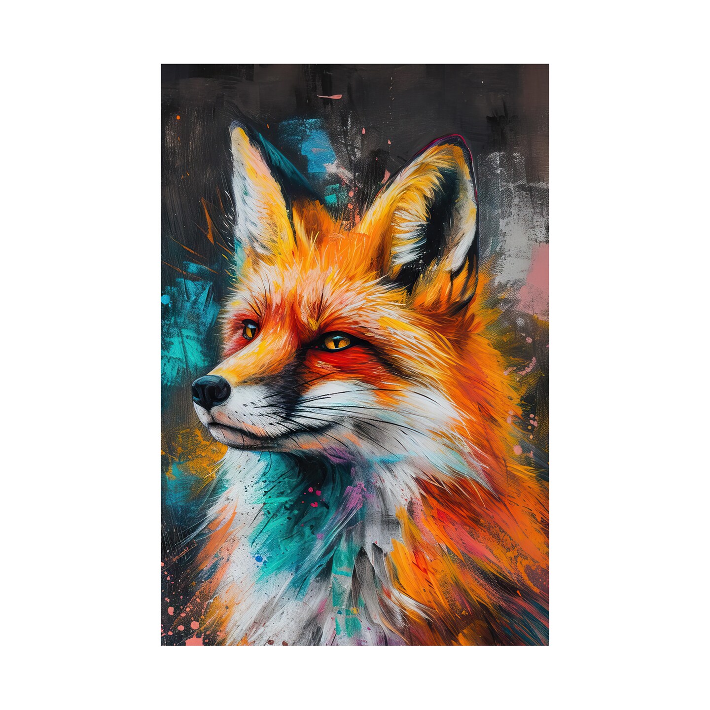 Fox Poster, Animal Print, Office Poster, Home Decor | S2 | MakerPlace ...
