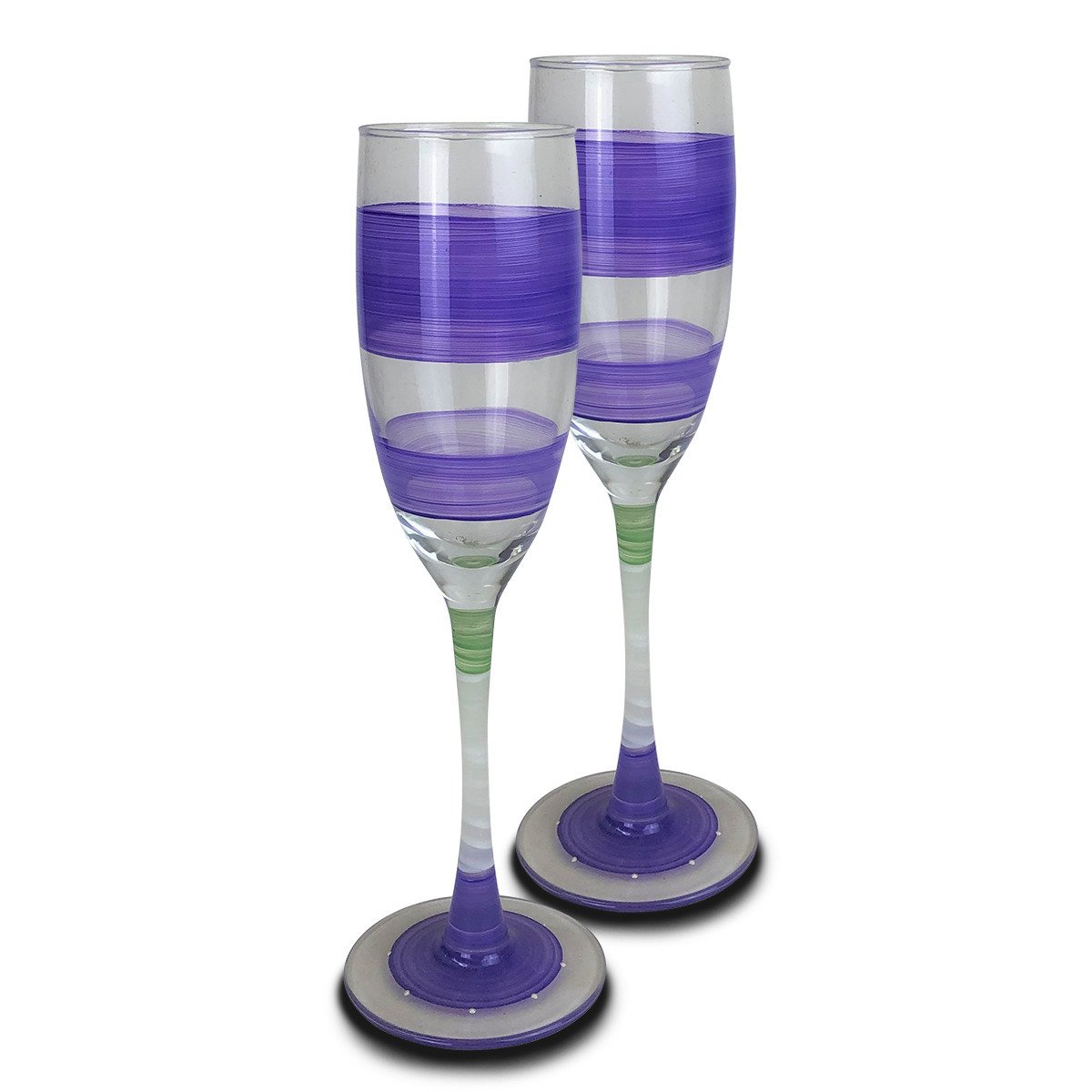 Cape Cod Cottage Stripe Purple Champagne Set Of 2 | Michaels