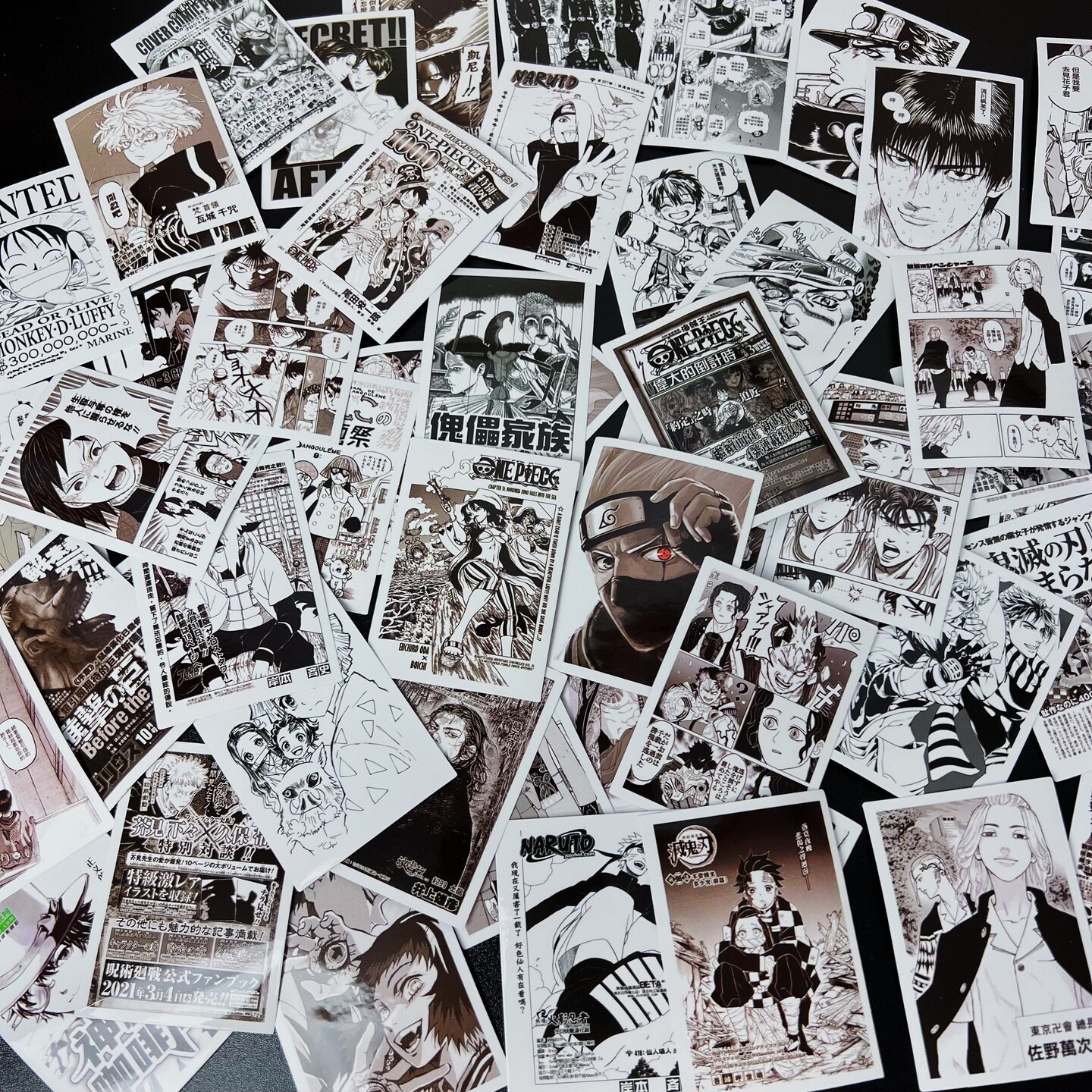 Anime Manga Magazine Stickers, 100 assorted anime manga poster stickers ...