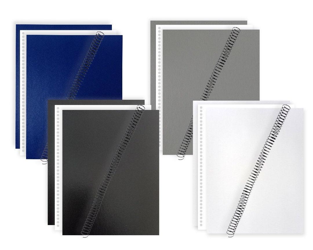 Spiral Binding Kit - 2 Composition Vinyl Covers, Binding Coil and ...