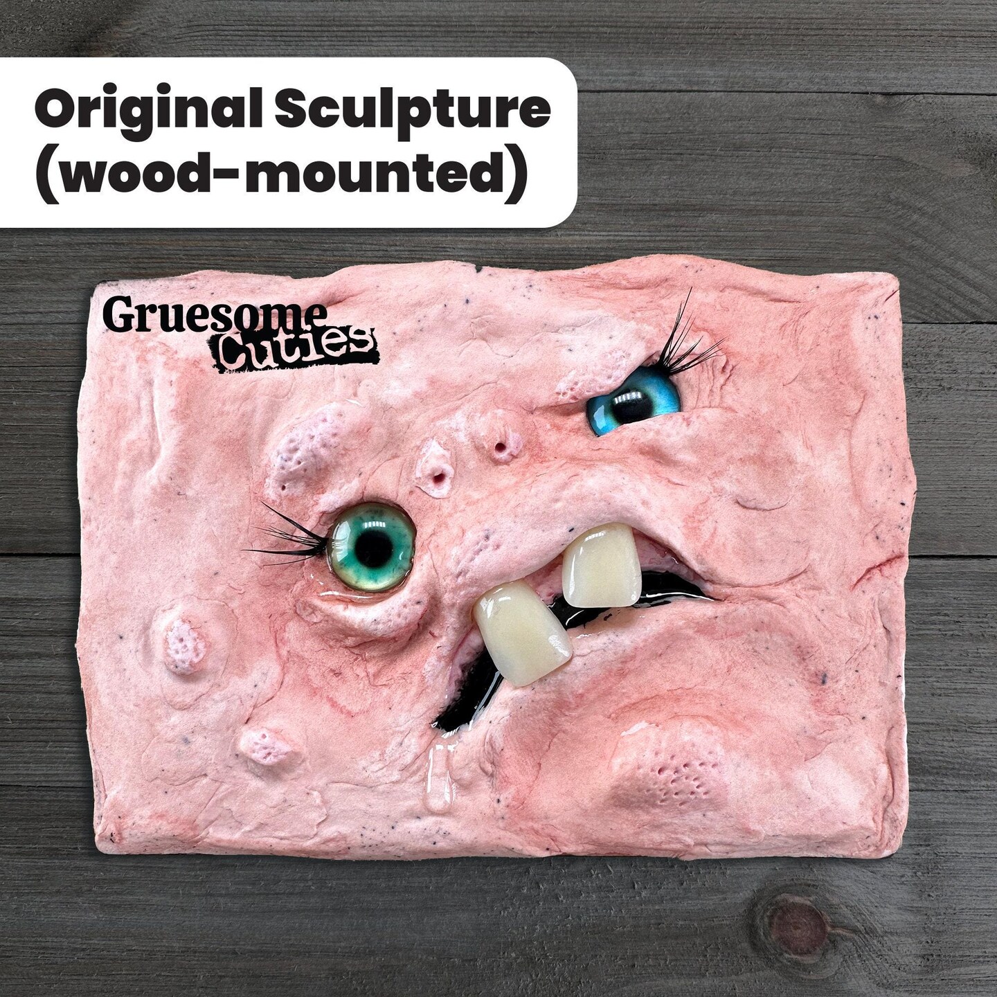 Original Face Sculpture: Gruesome Cutie - "WTF!!!" - Weird Creepy Odd ...