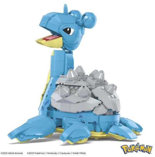 MEGA BLOKS - Pokemon: Build with Motion Lapras, 527 Piece Building Toy ...