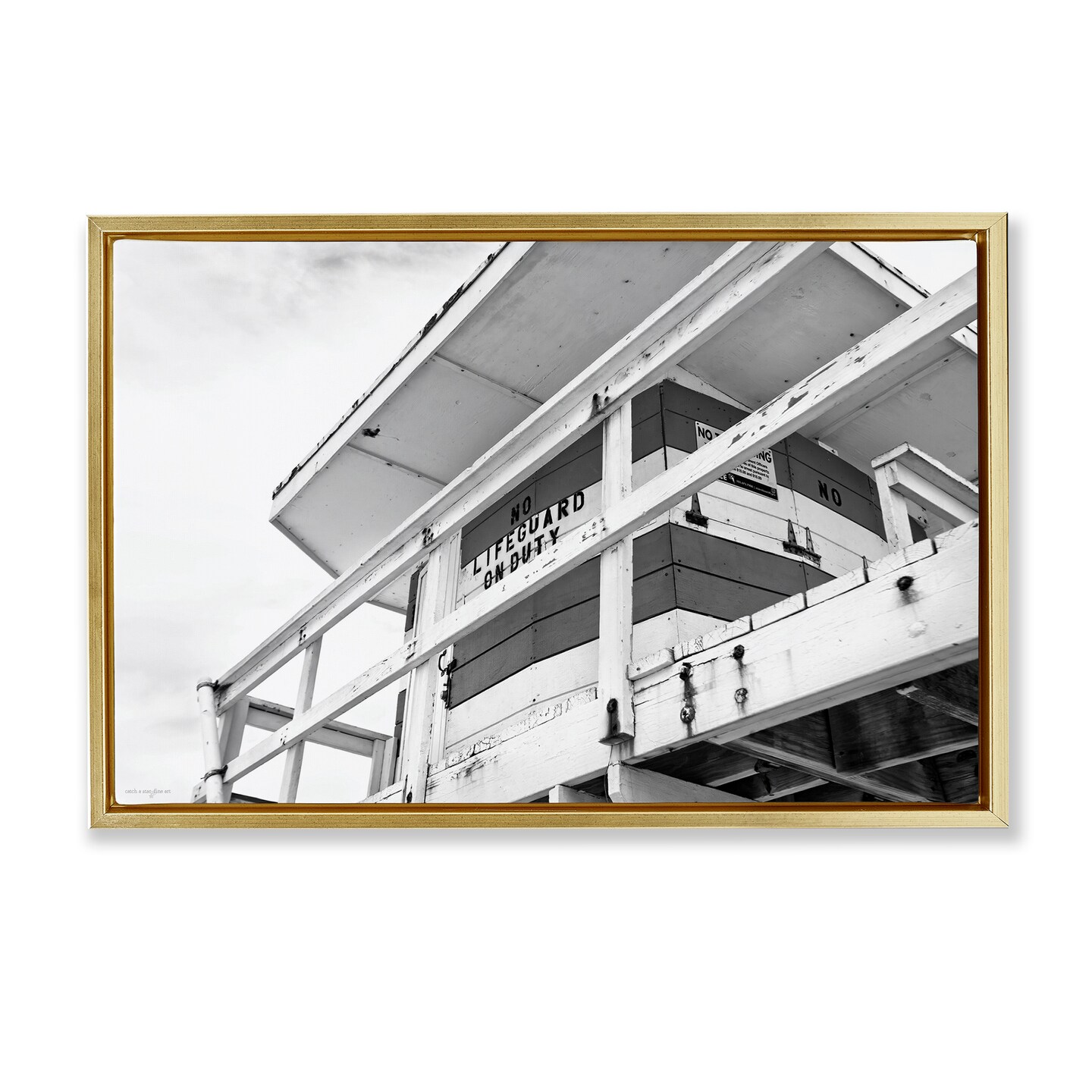 Stupell Industries Lifeguard Building on Beach Floating Frame Design by ...