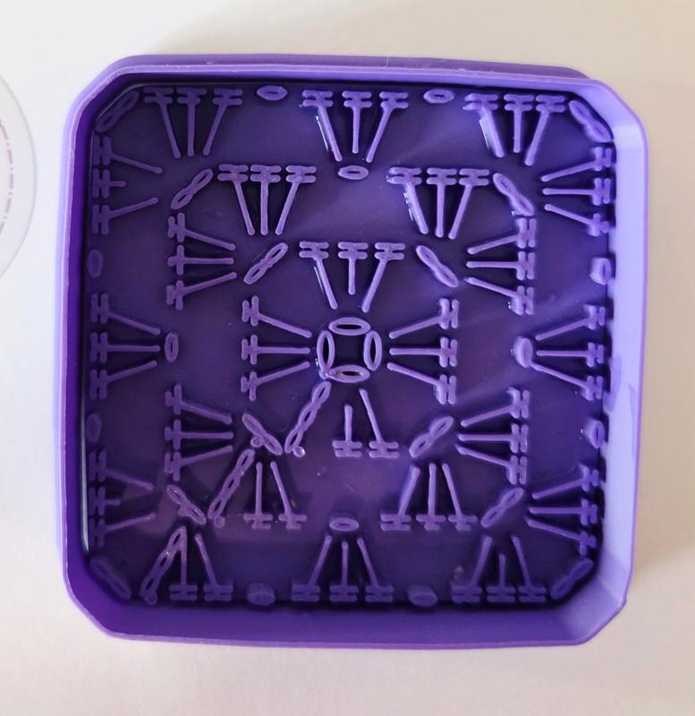 Granny Square Crochet Cookie Cutter and Stamp Set Dough Biscuit Cutters ...