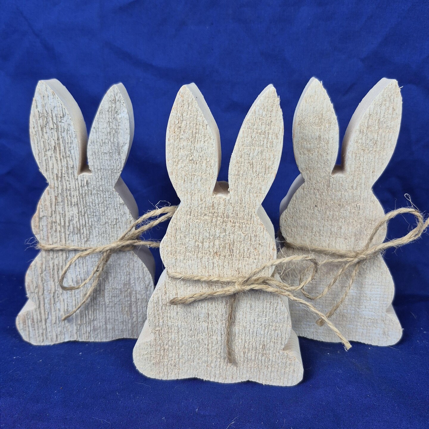 CHUNKY 5.5" Whitewashed Wooden Easter Bunny, Easter Bunny, Wooden ...