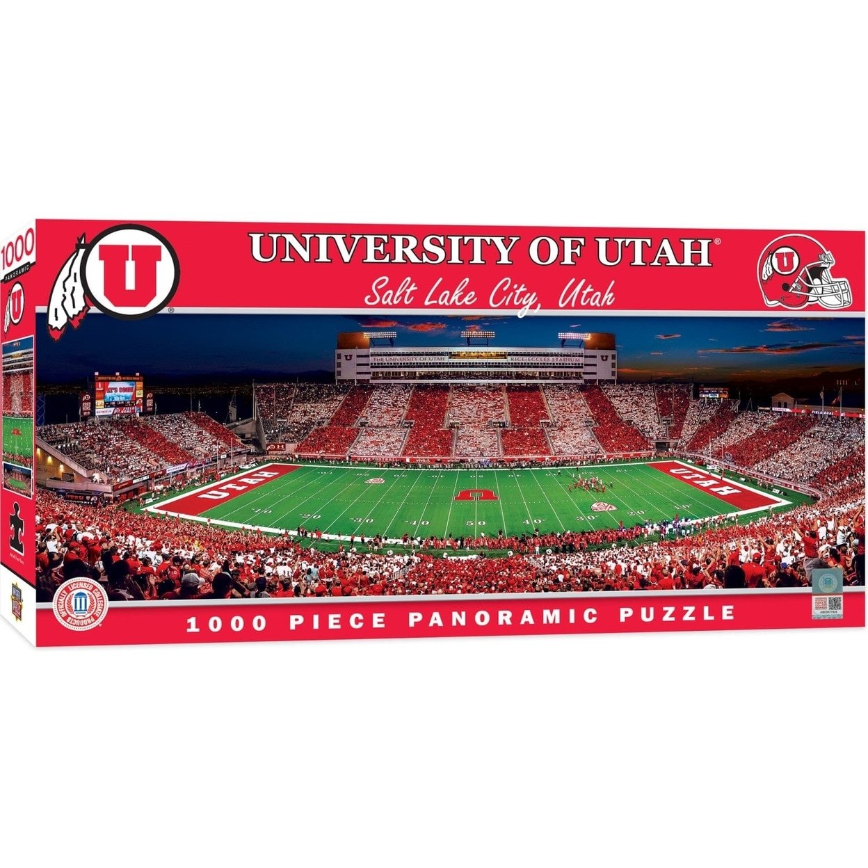 Utah Utes 1000 Piece Panoramic Jigsaw Puzzle Rice-Eccles Stadium ...