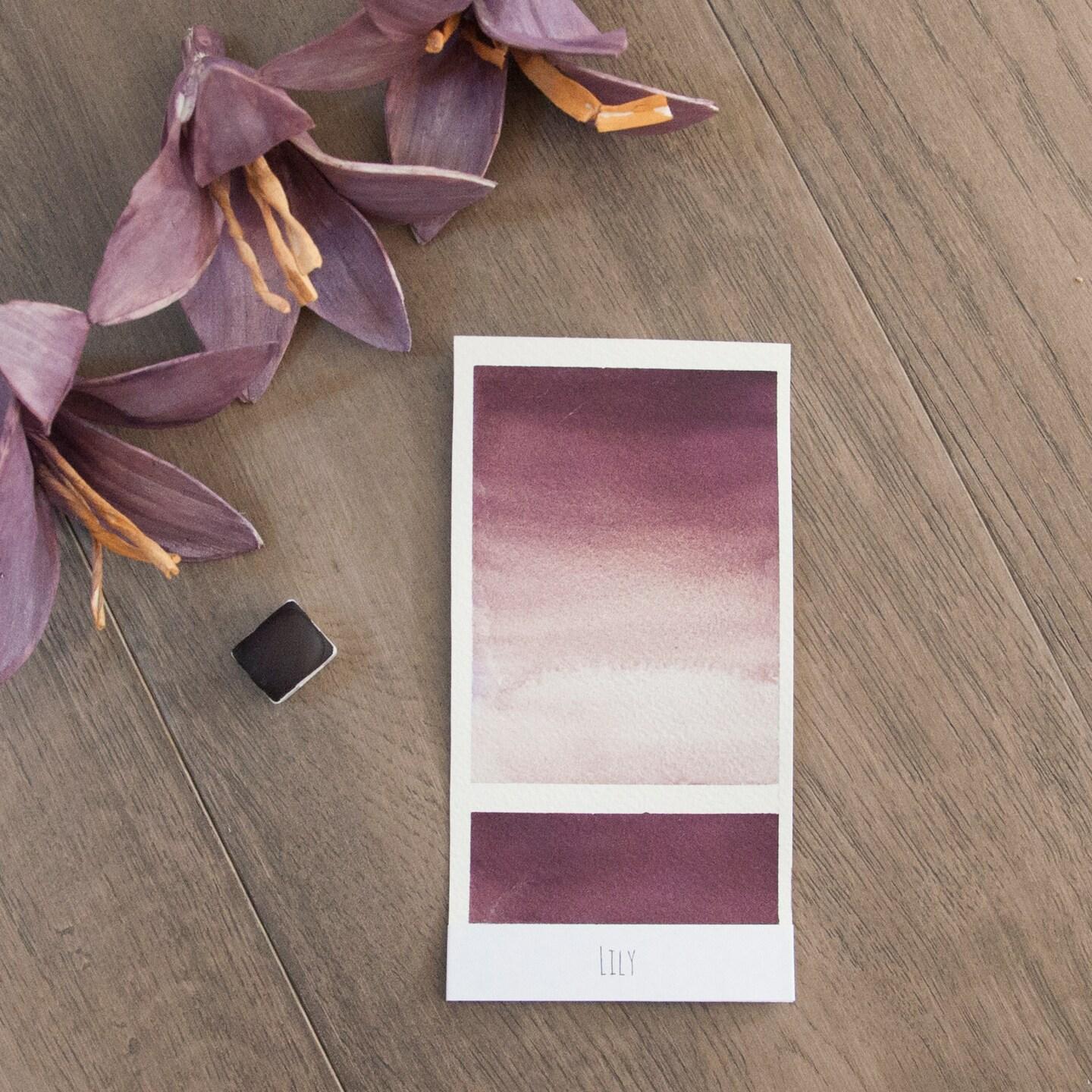 Lily Matte Watercolor Paint | Quarter Pan, Half Pan, Full Pan | Fine ...