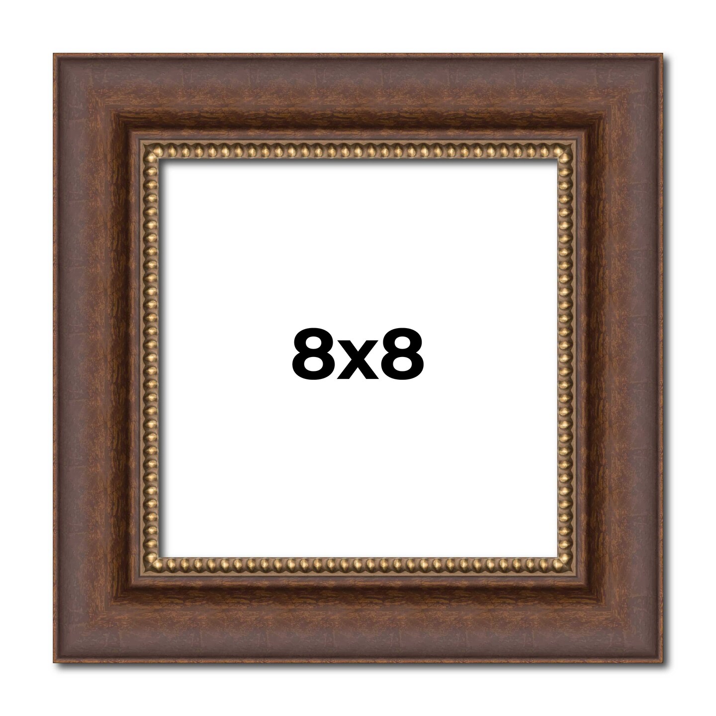 8x8 Traditional Picture Frame with UV-Resistant Acrylic & Acid Free ...