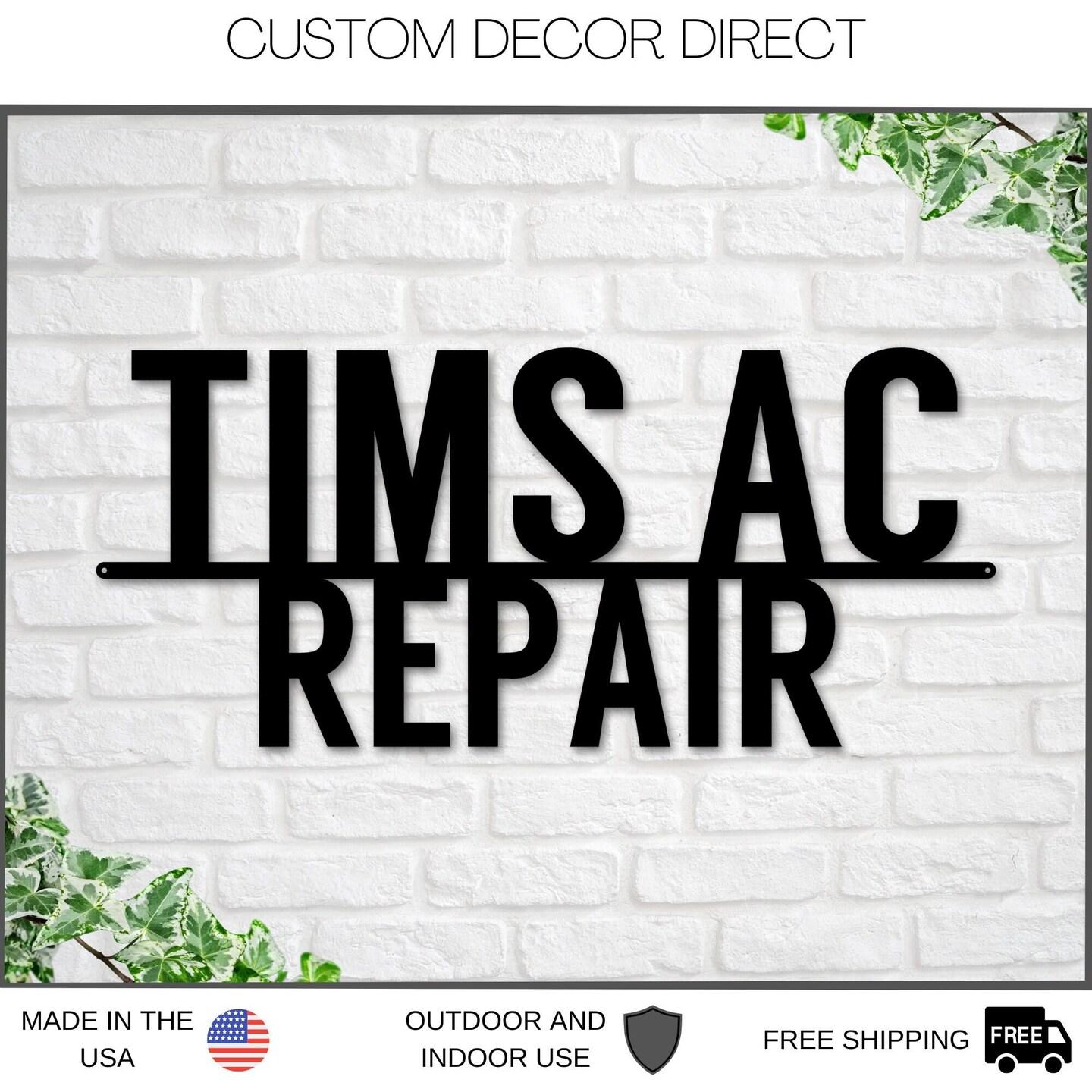 AC Business sign, Air Conditioning Business, AC Sign, Business Sign ...