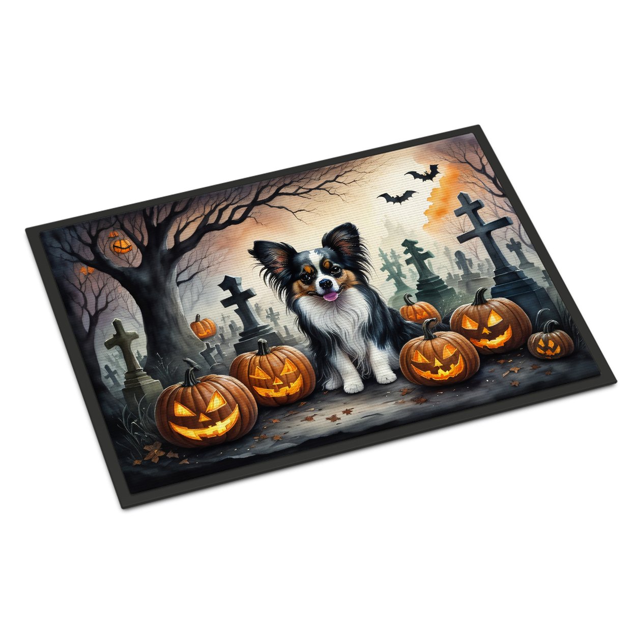 Papillon Spooky Halloween Indoor Or Outdoor Mat 24X36 | Michaels