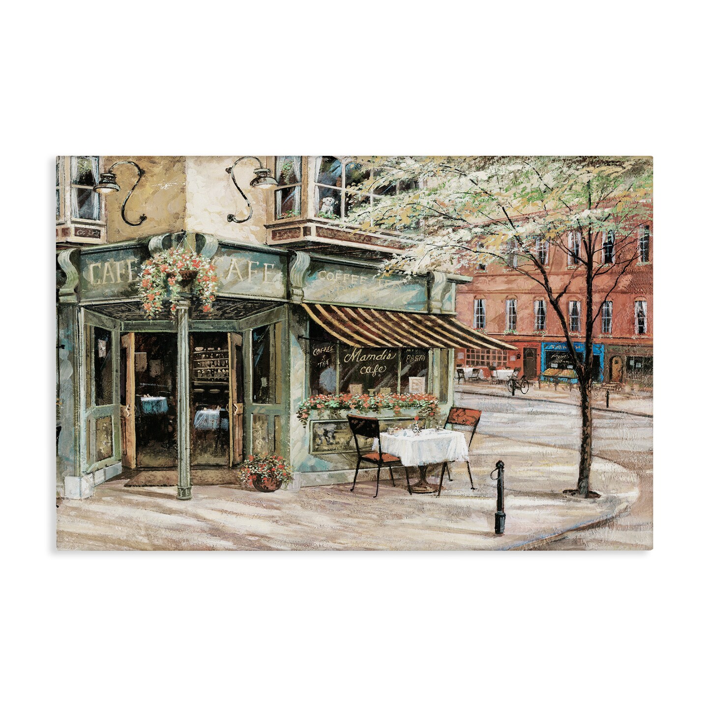 Stupell Industries City Corner Café Canvas Wall Art Design by Ruane ...