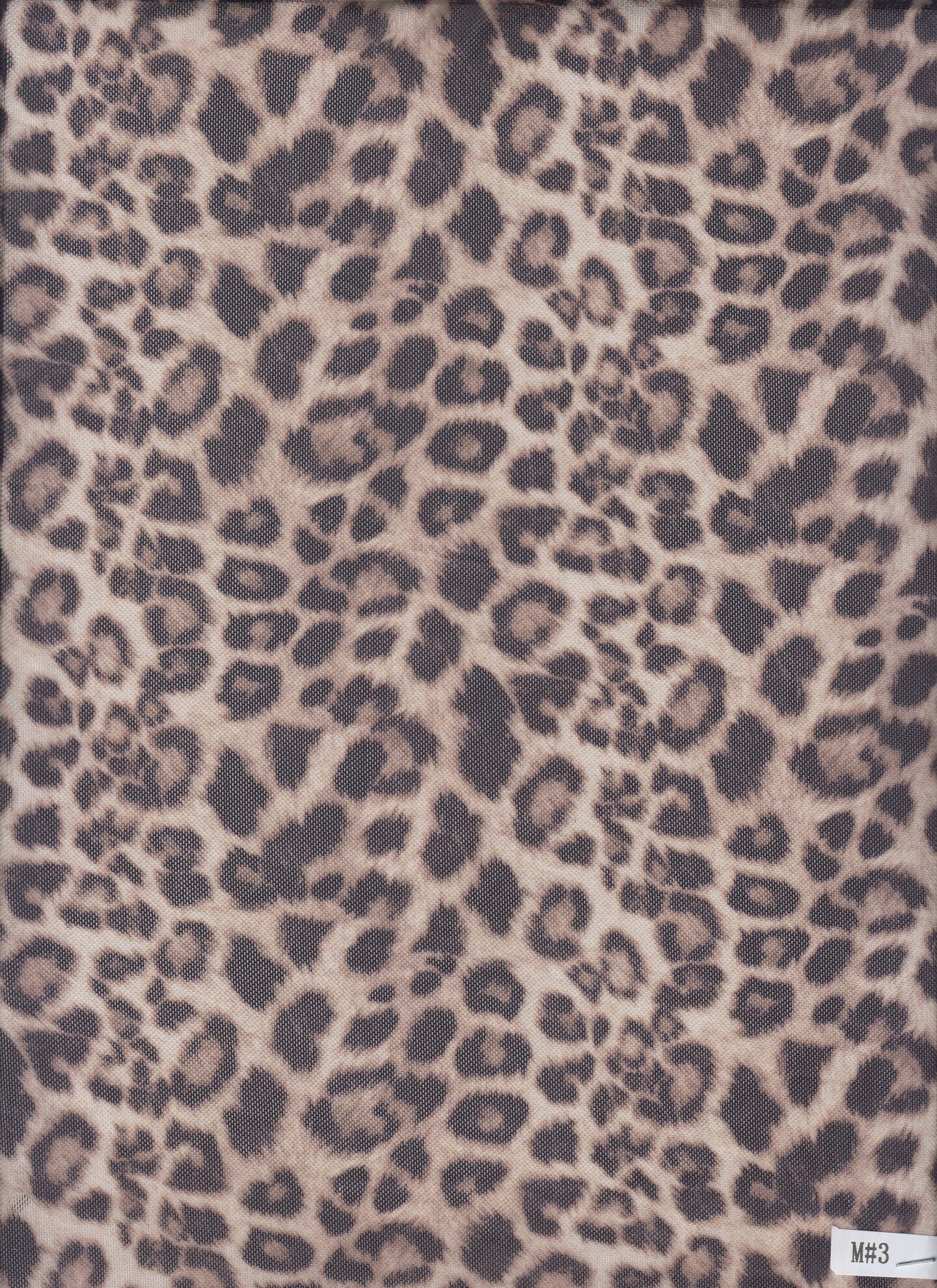 1 Yard Brown Digital Mesh Animal Print Fabric, 58/60″ Wide Polyester ...