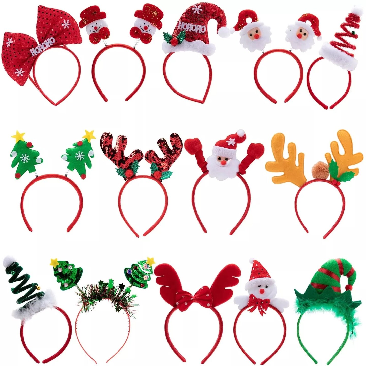 Kitcheniva 14 Pcs Kids Christmas Party Headbands With Different Designs ...