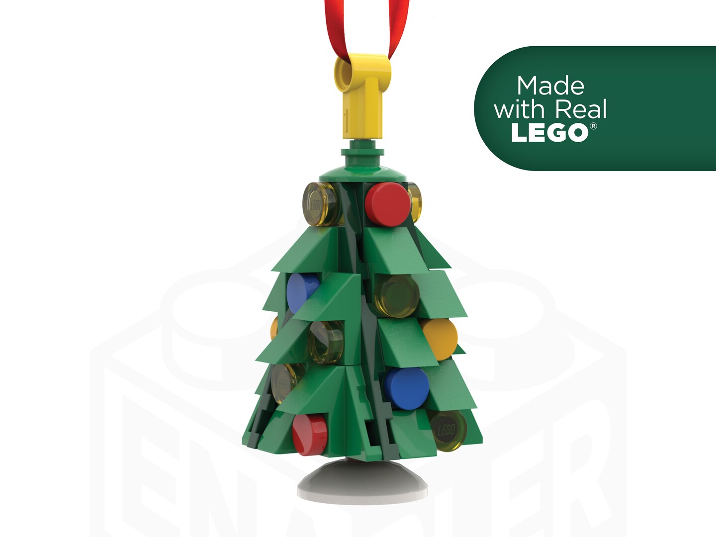 Christmas Tree Holiday Ornament | Made wtih Genuine New LEGO ...