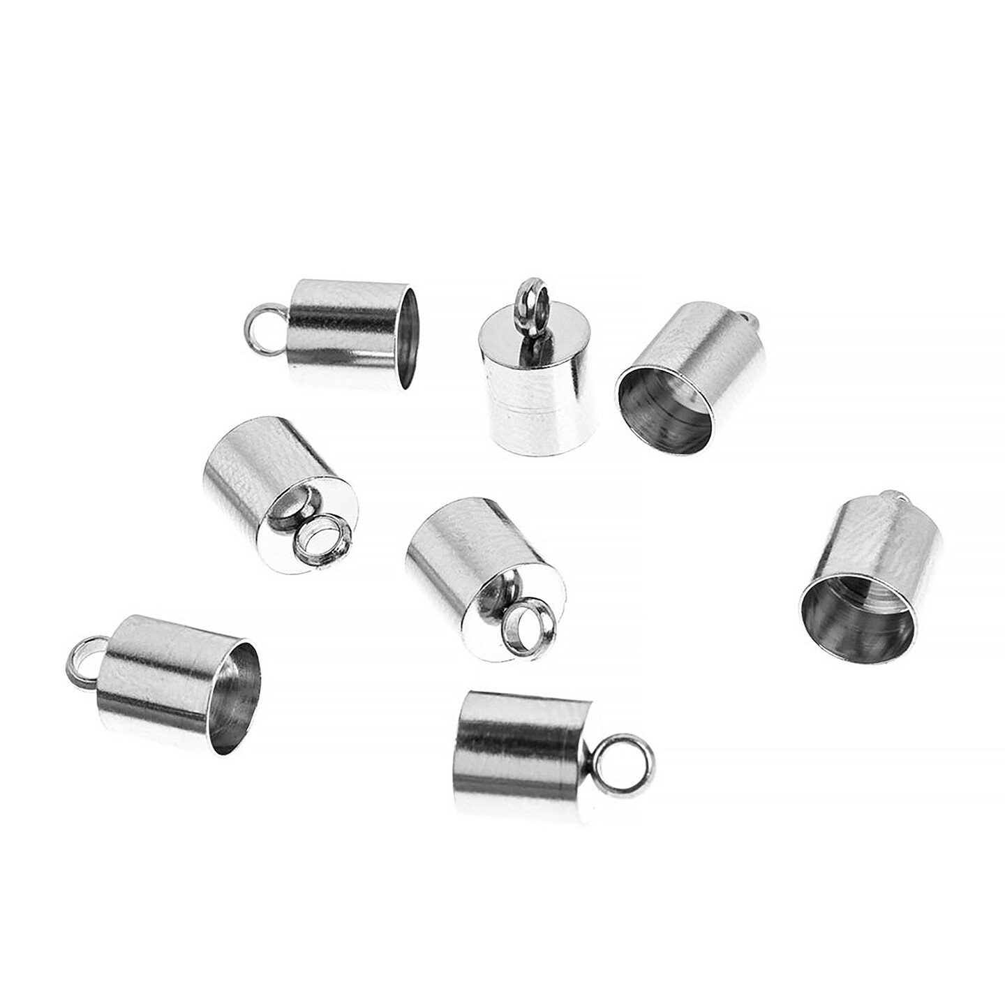 John Bead Stainless Steel Silver End Caps Michaels