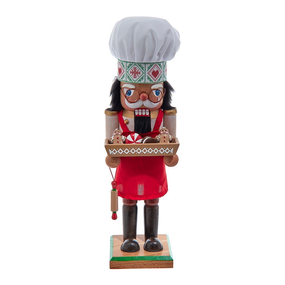 Kurt Adler 15-Inch Wooden Chef Nutcracker | Michaels