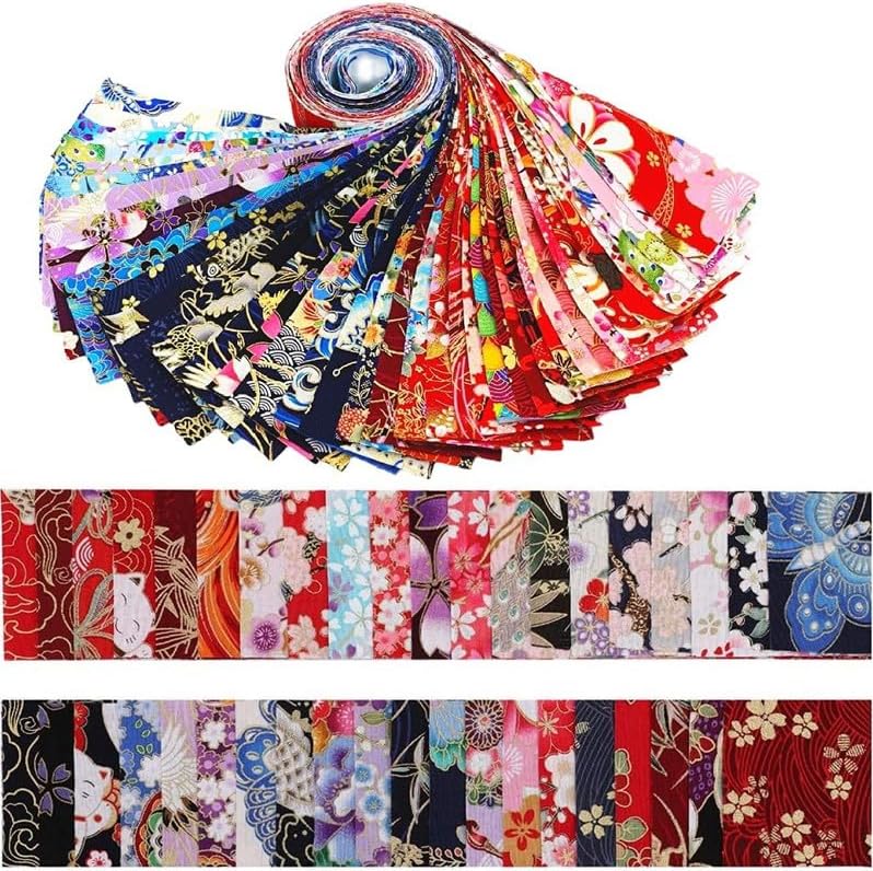40 Pcs Jelly Roll Fabric Strips (Japanese Style Printed Cotton) | Michaels