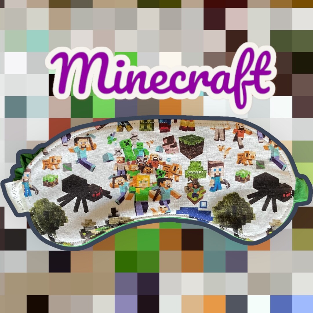 Minecraft Steve Alex Creeper Zombie Mobs Kids Sleep Mask, Eye Mask, Boy ...