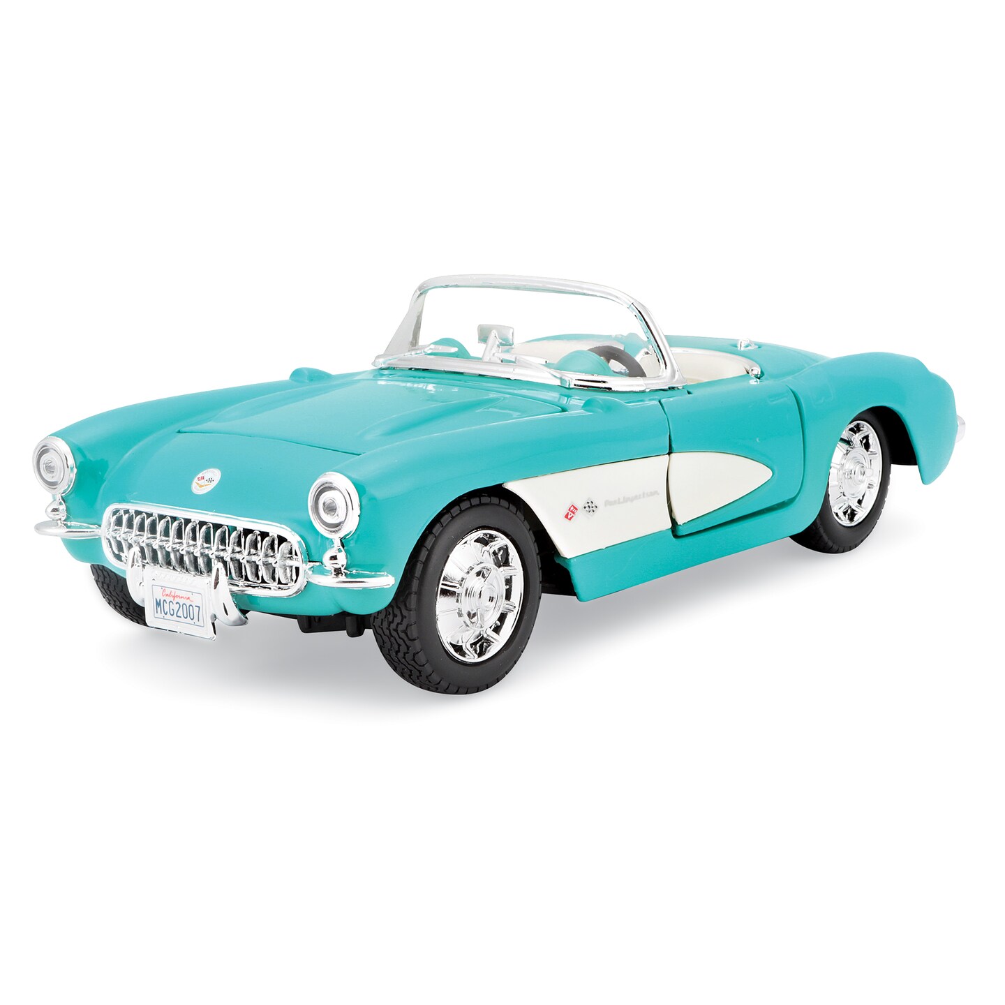 Collections Etc 1957 Chevrolet Corvette 1:24 Scale Die-Cast Model ...